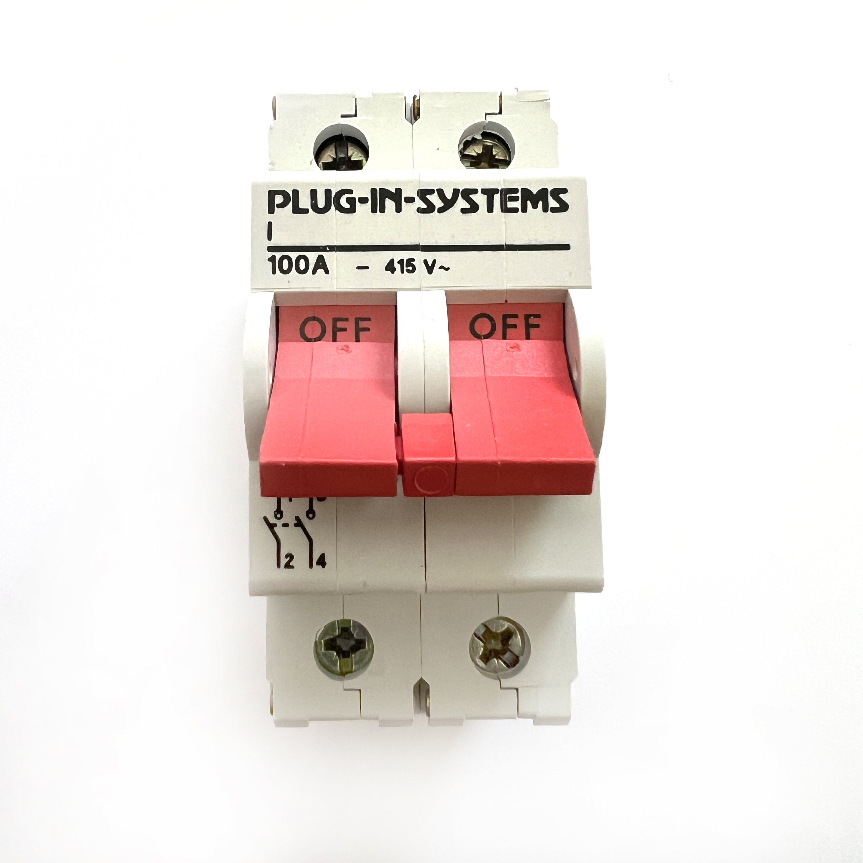 Isolators: Plug-In-Systems 100A 415V 100 Amp 2 Double Pole Isolator ...