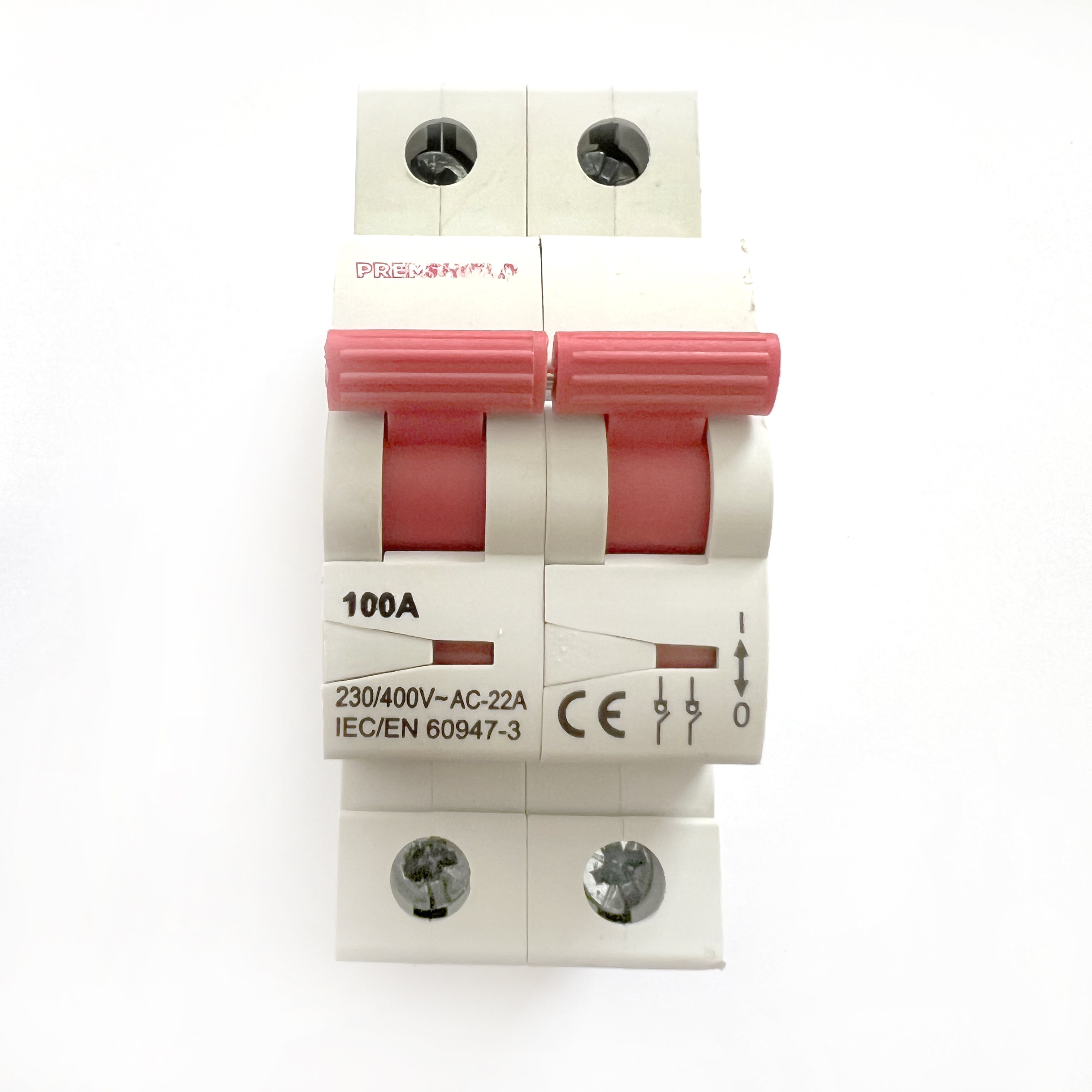Isolators: PremShield 100A 100 Amp 2 Double Pole Isolator Main Switch ...