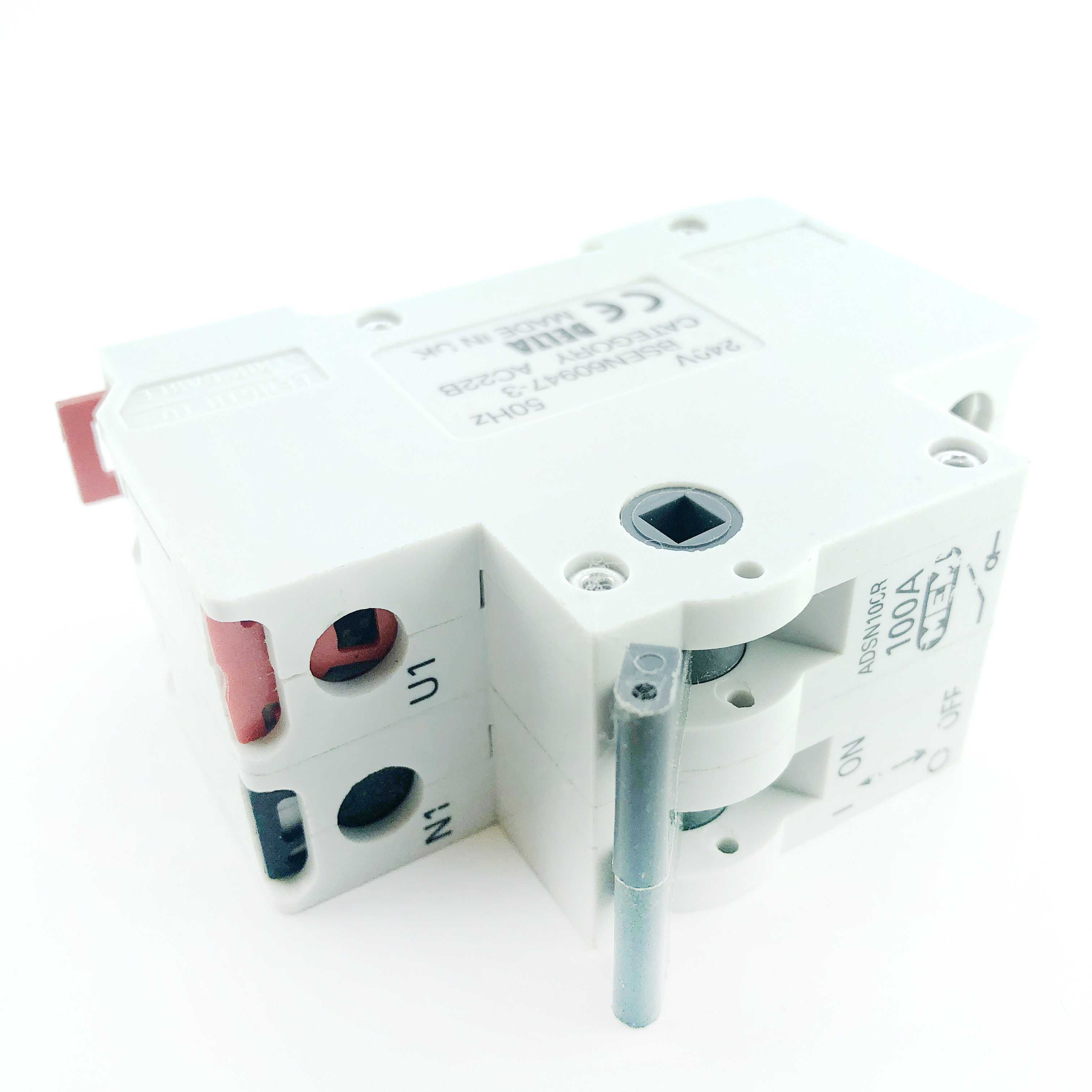Isolators: MEM ADSN100R 100A 100 Amp 2 Double Pole Isolator Main Switch ...