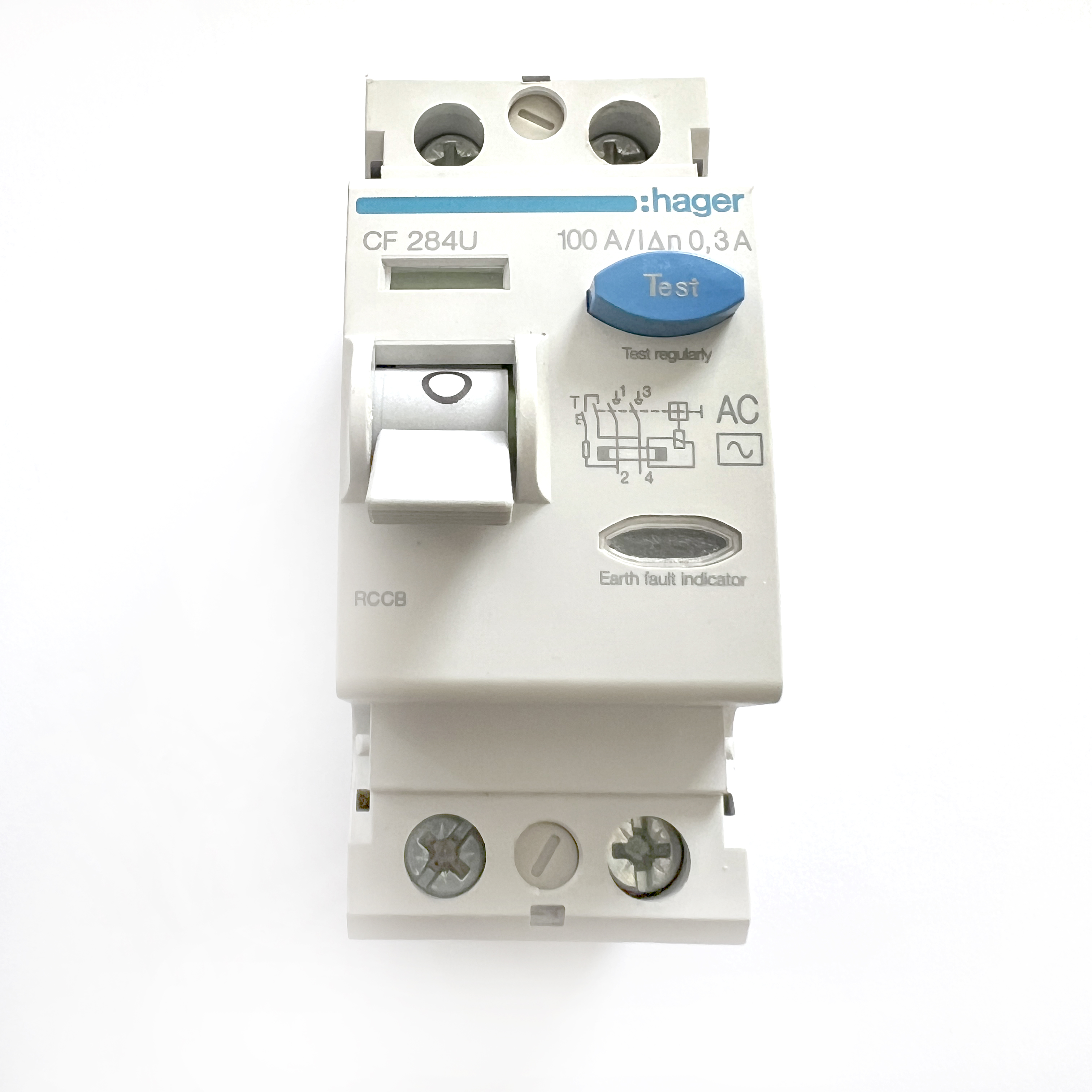 Residual Current Devices: Hager CF284U 100A 100 Amp 30mA RCD RCCB 2 ...