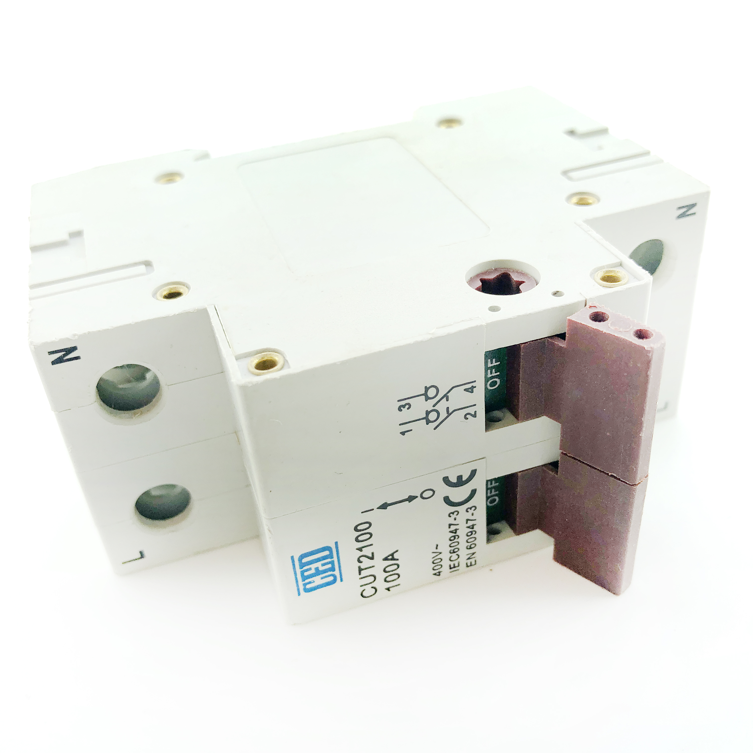 Isolators: CED CUT2100 100A 100 Amp 2 Double Pole Isolator Main Switch ...