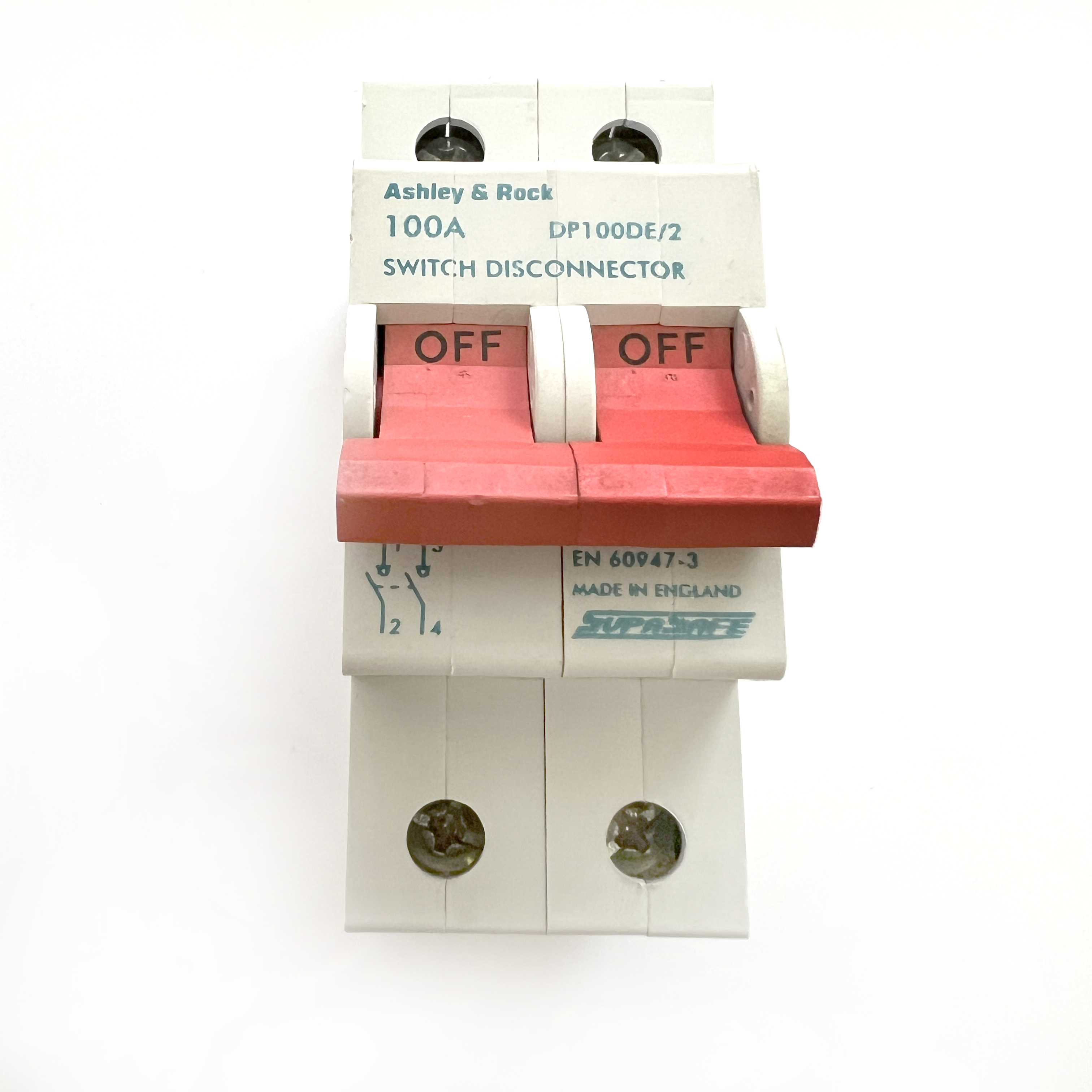 Isolators: Ashley & Rock SupaSafe DP100DE/2 AC-22B 100A 100 Amp 2 ...