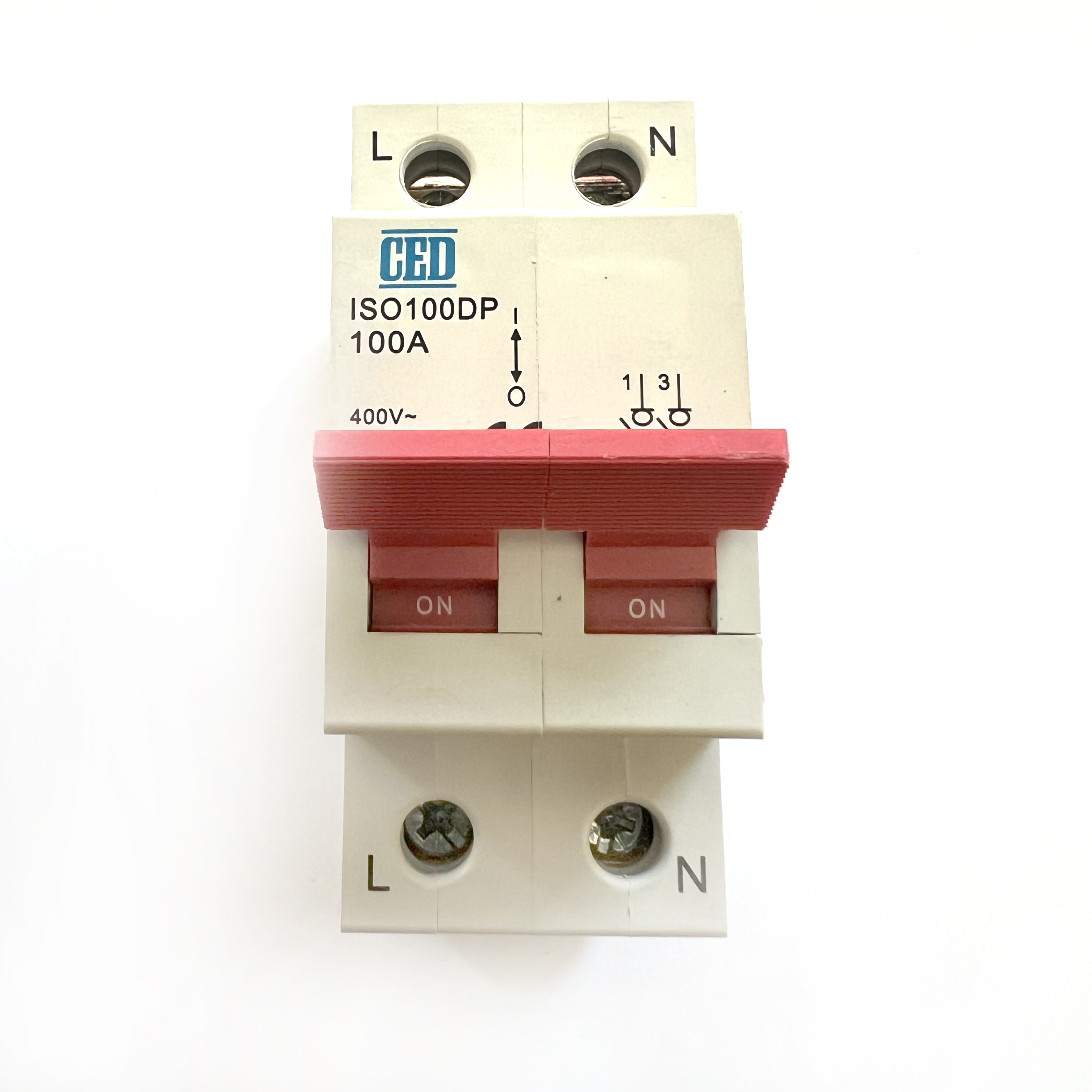 Isolators: CED ISO100DP 100A 100 Amp 2 Double Pole Isolator Main Switch ...