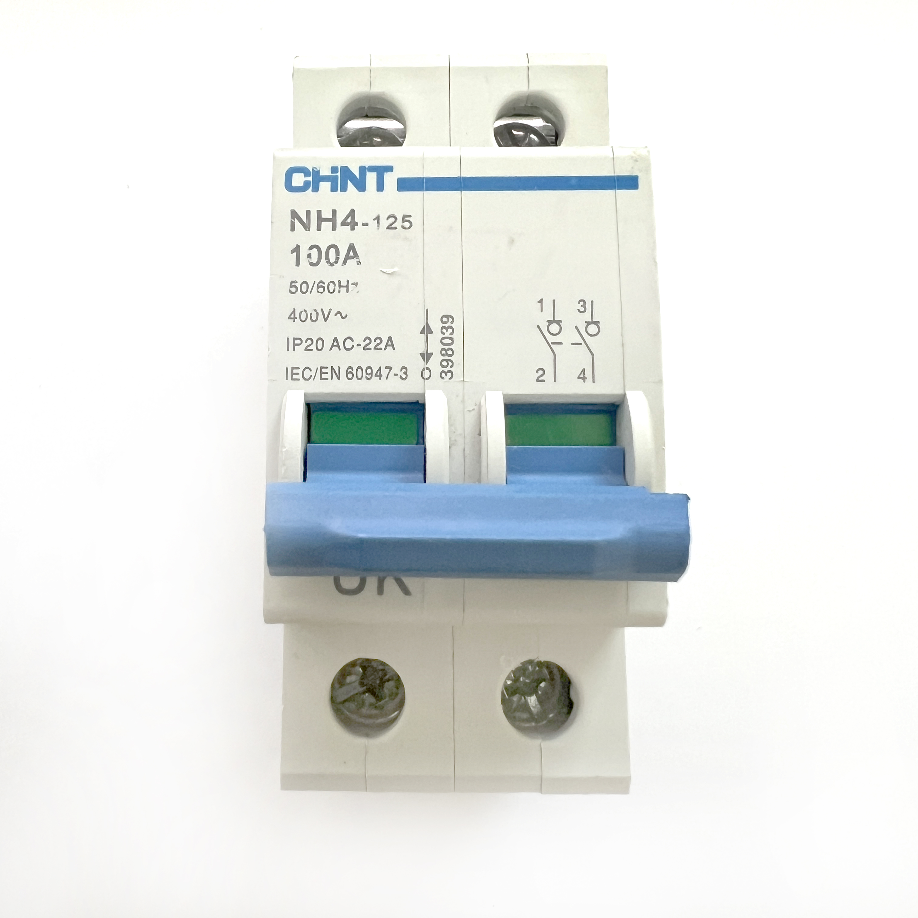 Isolators: Chint NH4-125 398039 100A 100 Amp 2 Double Pole Isolator ...