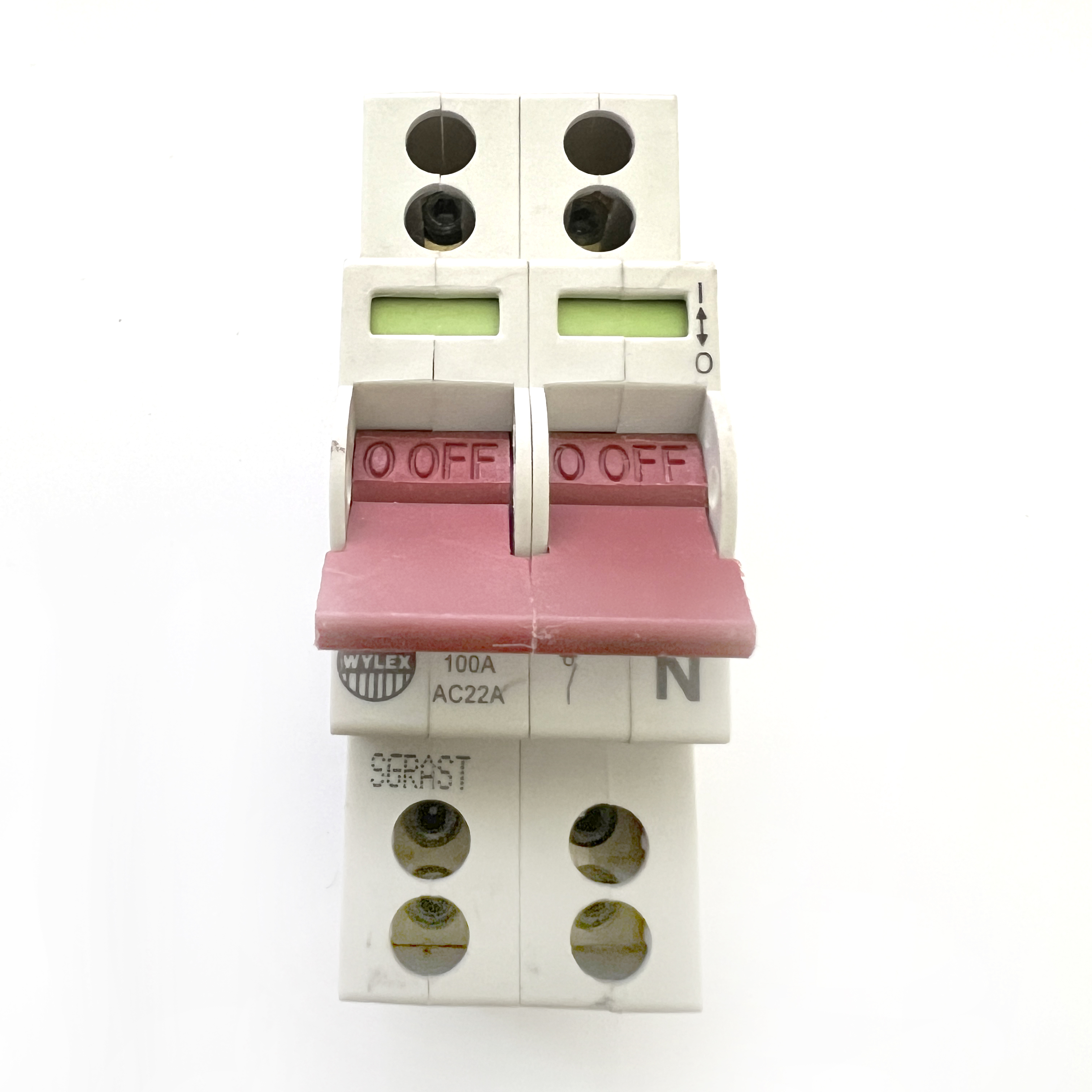 Isolators: Wylex WS102-TT AC22A 100A 100 Amp 2 Double Pole Isolator ...