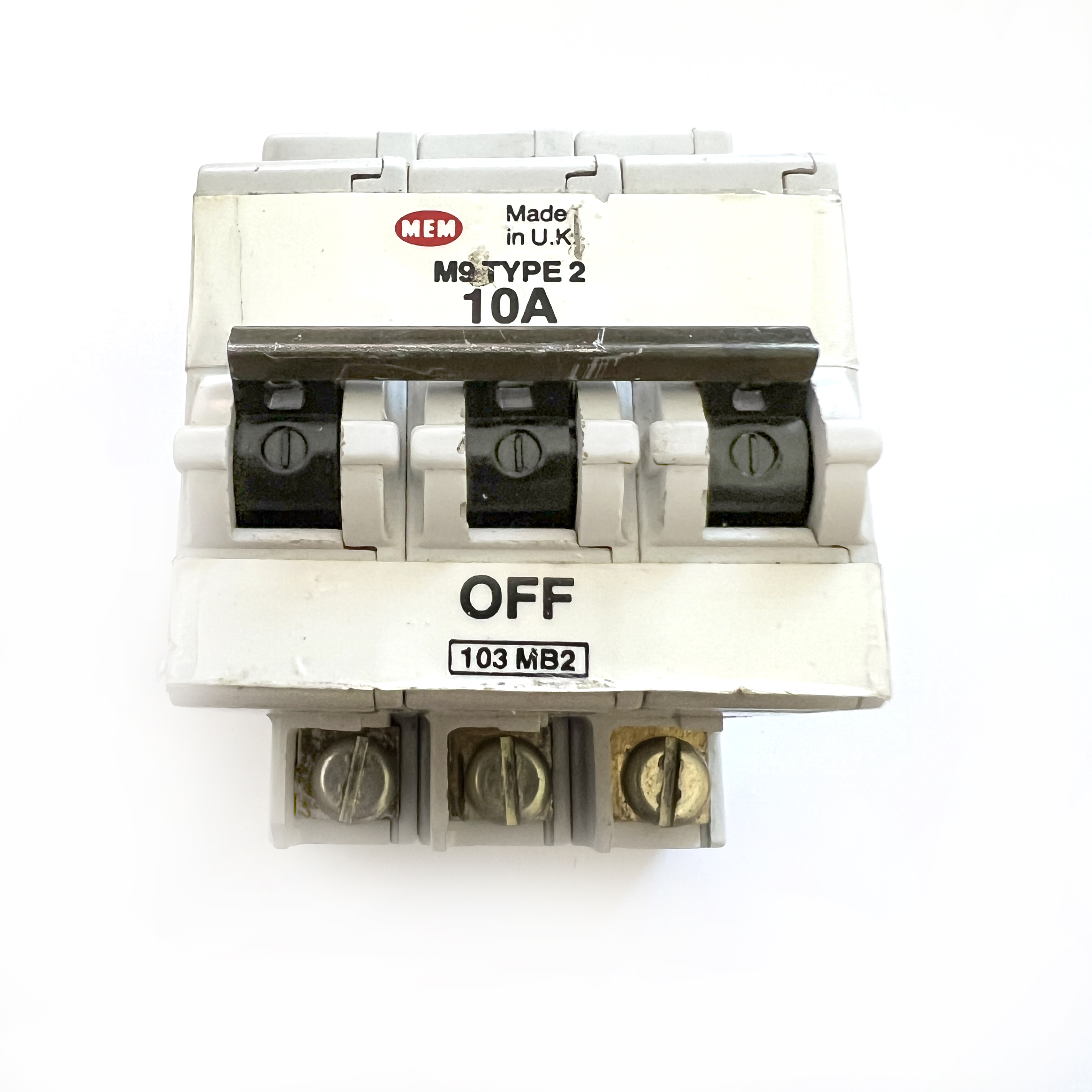 MCB's: MEM Bill Memshield 1 103MB2 103MB 2T103 M9 10A 10 Amp 3 Pole ...