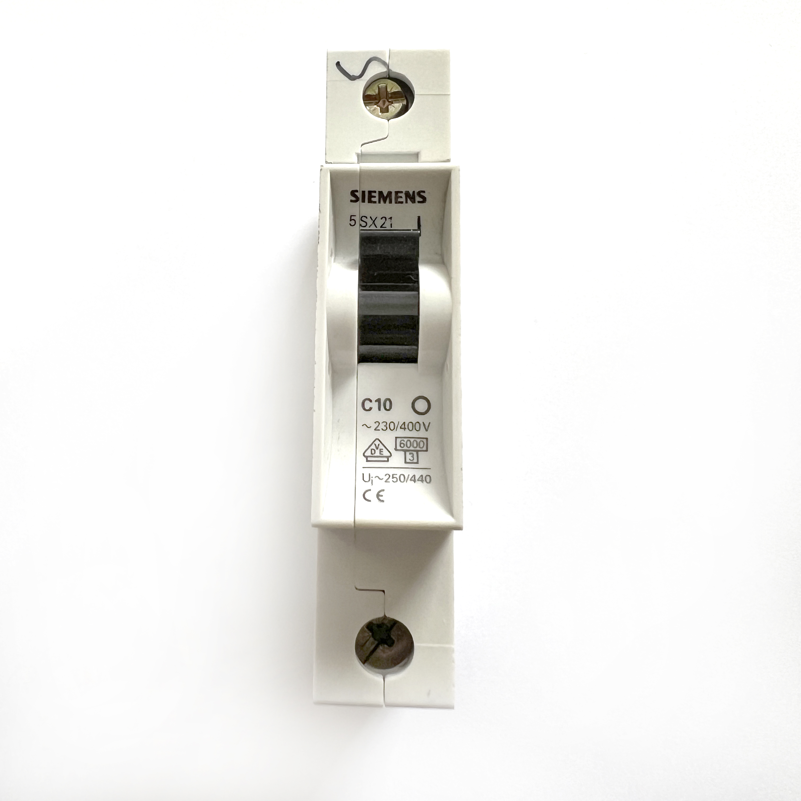 MCB's: Siemens 5SX21 C10 10A 10 Amp MCB Circuit Breaker Type C