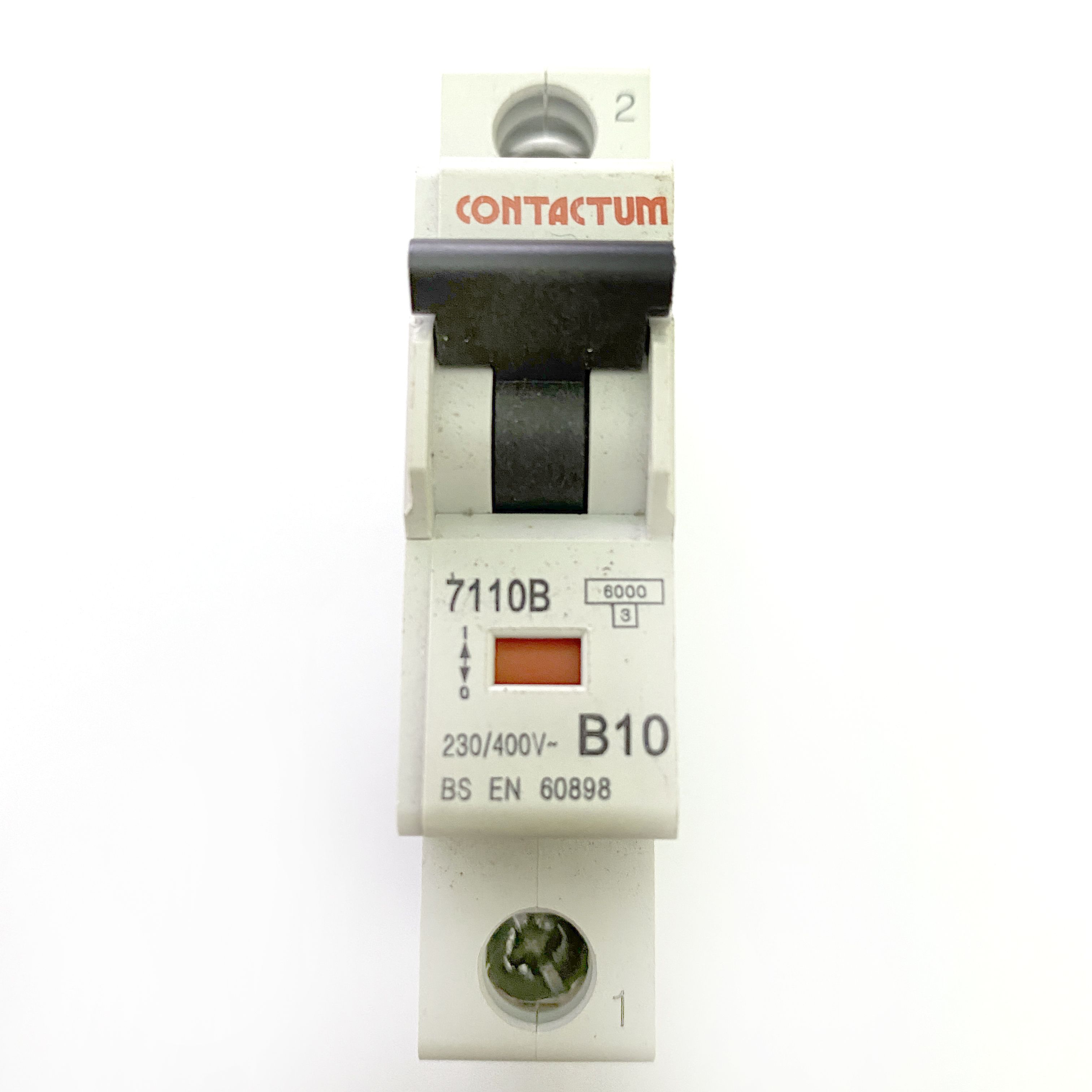 MCB's: Contactum 7110B Black Toggle B10 10A 10 Amp MCB Circuit Breaker ...
