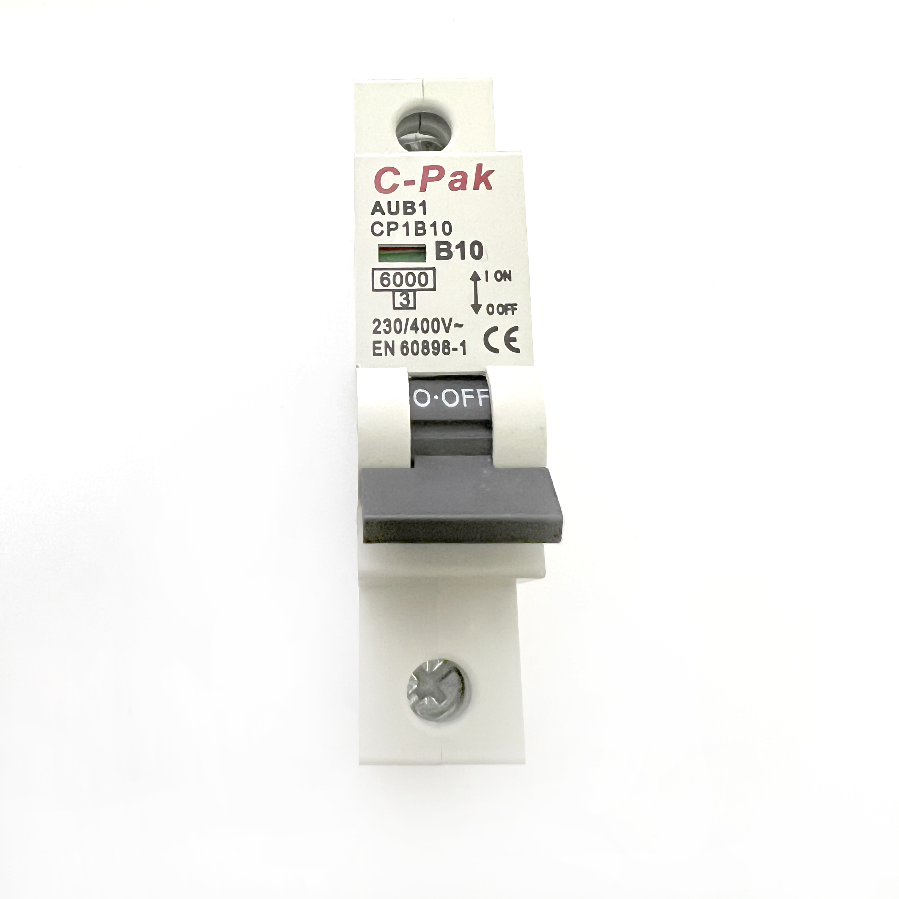 MCB's: C-Pak AUB1 CP1B10 B10 10A 10 Amp MCB Circuit Breaker Type B