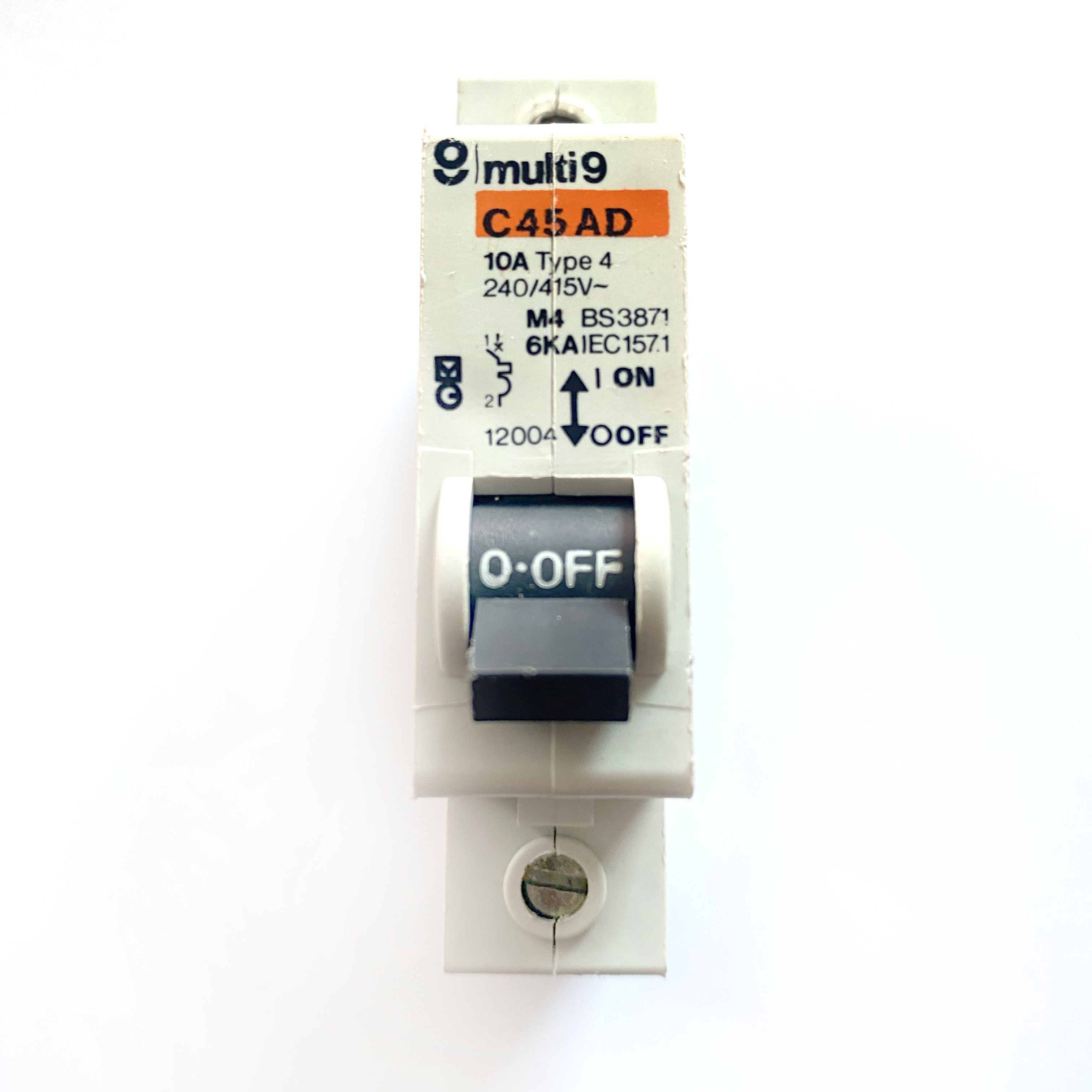 MCB's: Merlin Gerin Multi9 C45AD 12004 M4 10A 10 Amp MCB Circuit ...