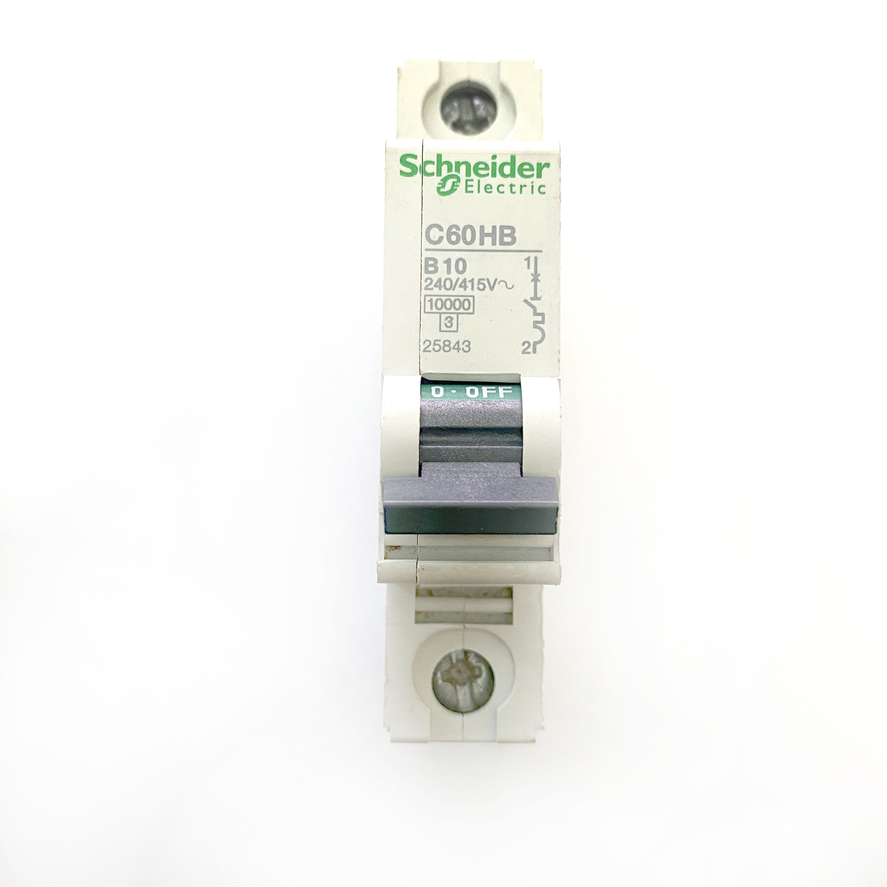 MCB's: Schneider Electric C60HB 25843 B10 10A 10 Amp MCB Circuit ...