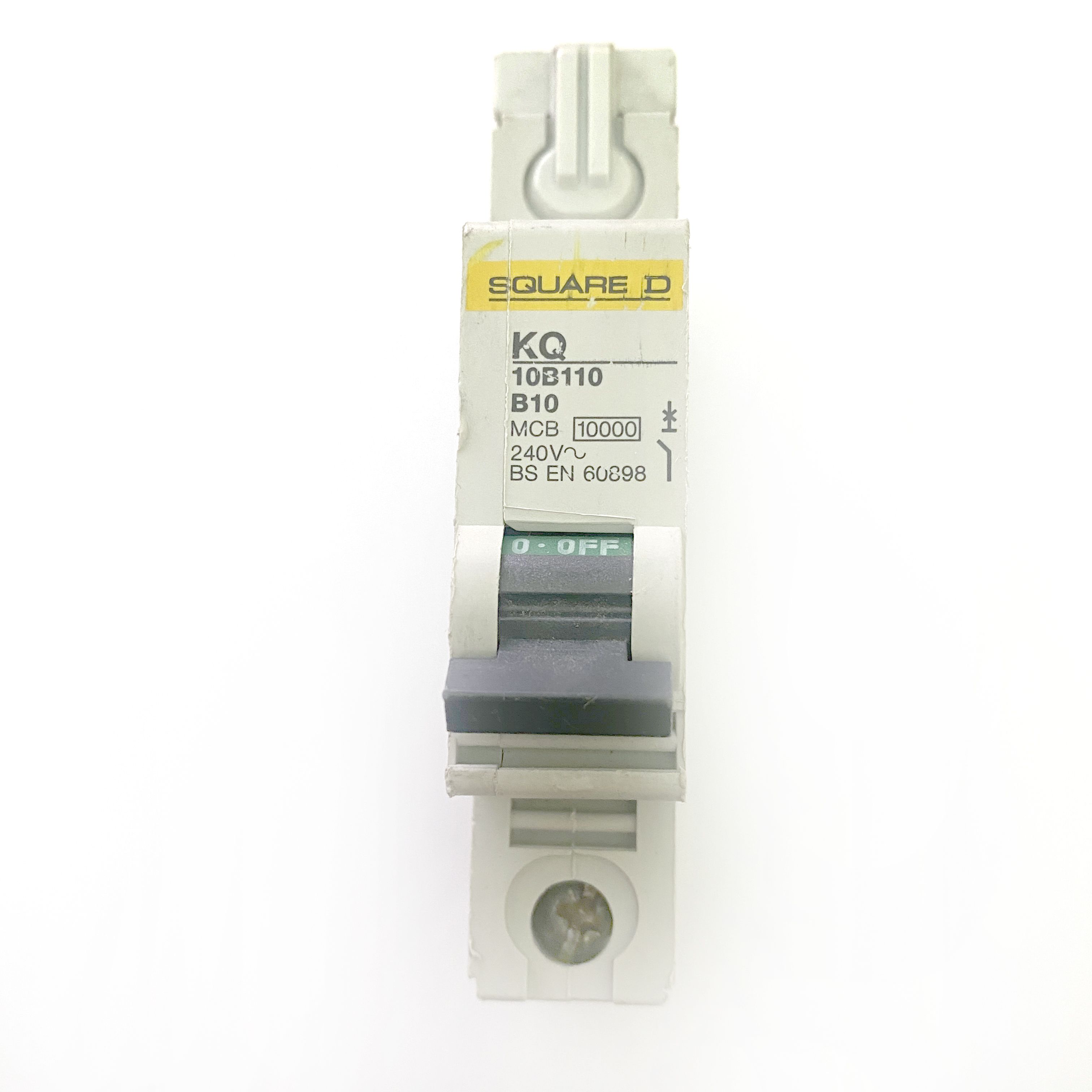 MCB's: Square D KQ 10B110 B10 10A 10 Amp MCB Circuit Breaker Type B