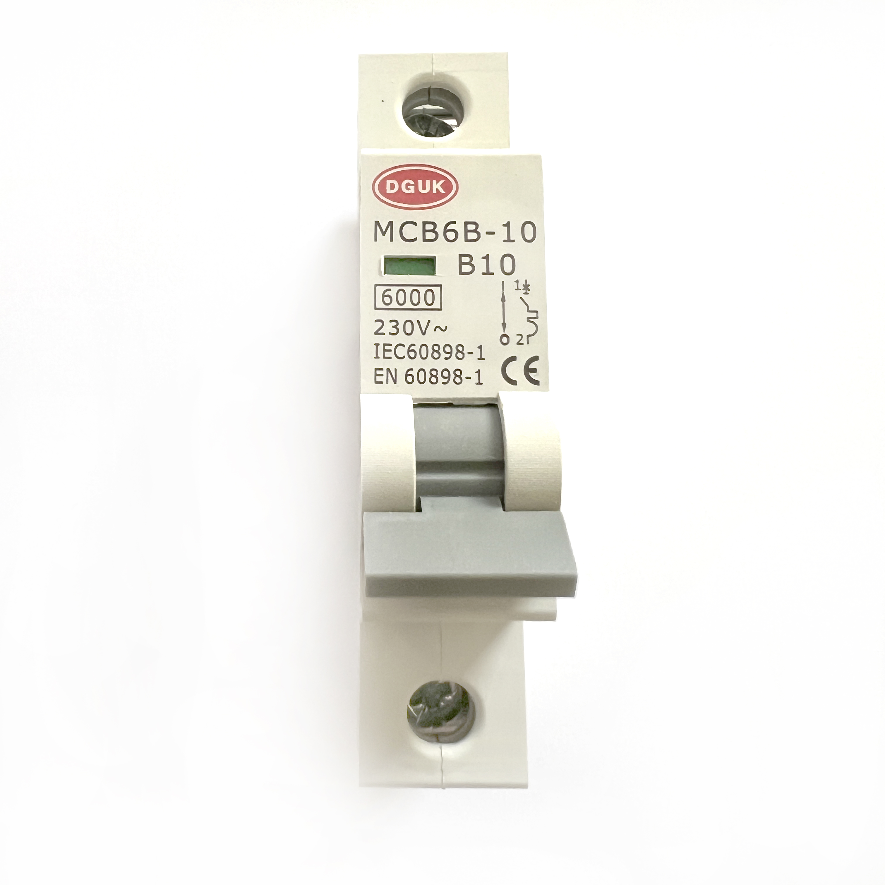 MCB's: DGUK Deligo MCB6B-10 B10 10A 10 Amp MCB Circuit Breaker Type B