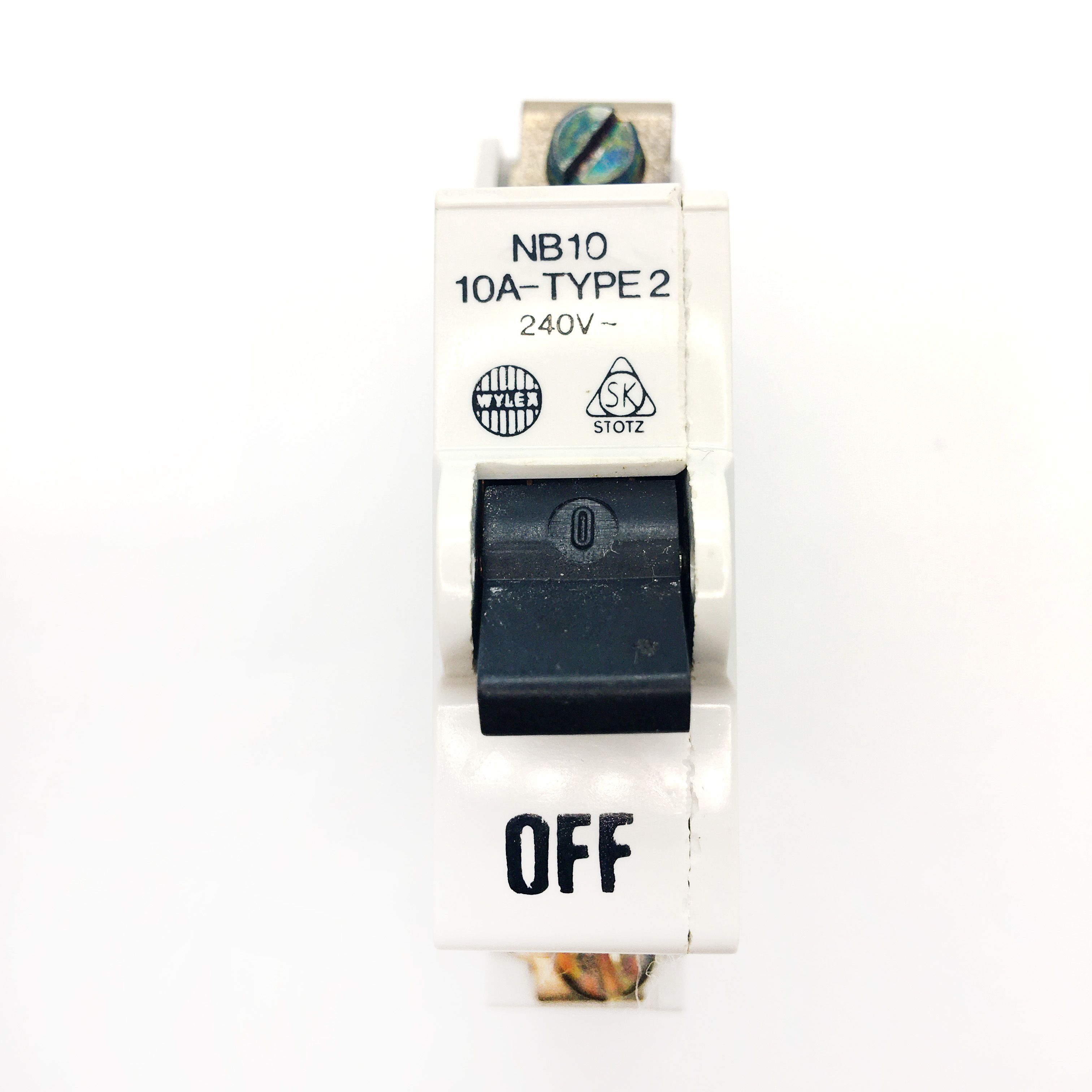 MCB's: Wylex Stotz Kontakt NB10 10A 10 Amp MCB Circuit Breaker Type 2