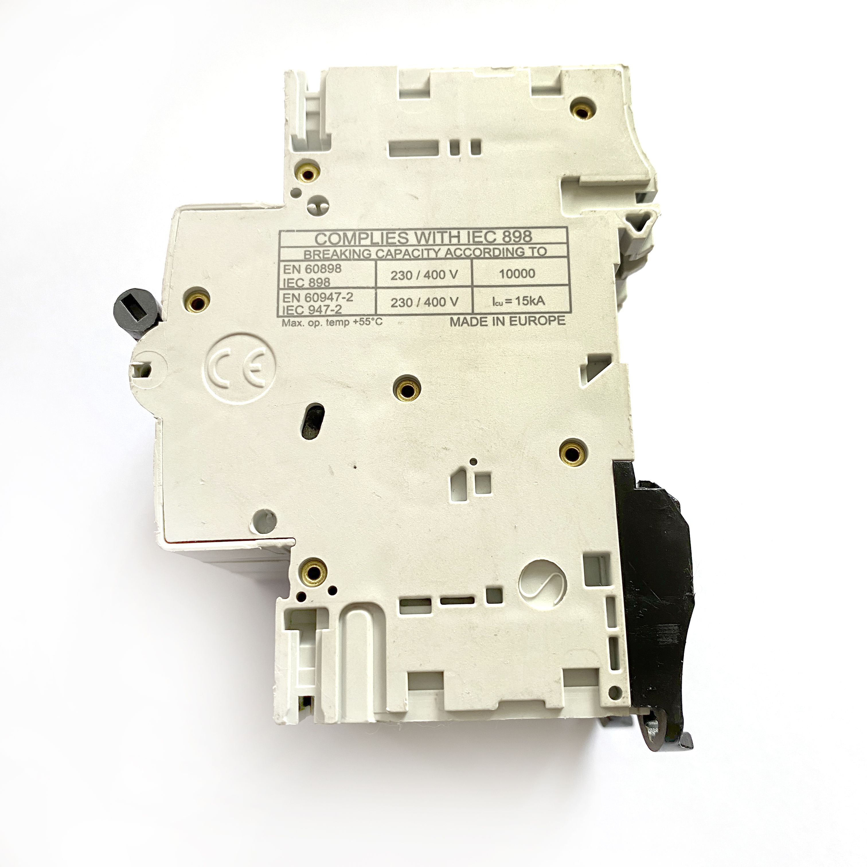 MCB's: Wylex PSB310-C Black Clip C10 10A 10 Amp 3 Pole Phase MCB ...