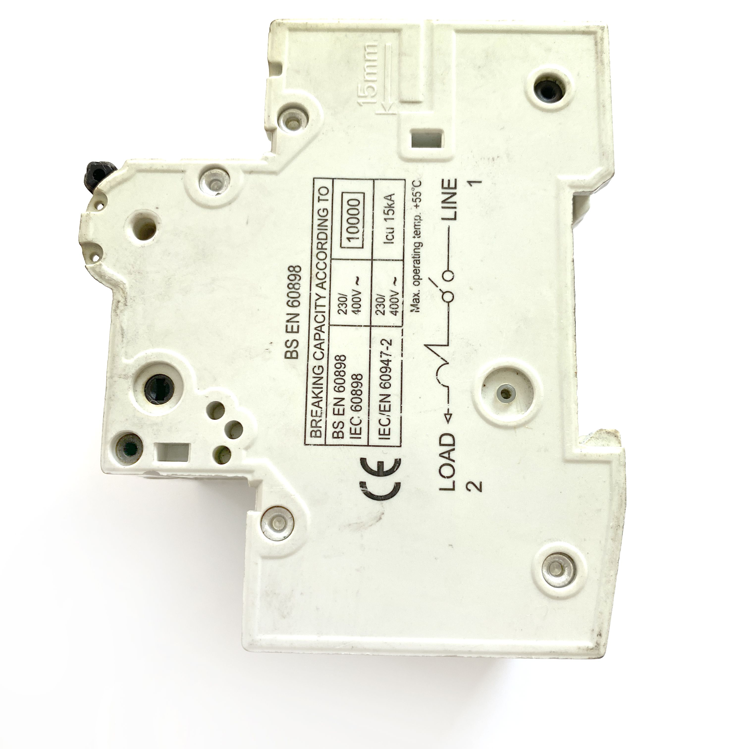 MCB's: Wylex PSB310-C White Clip C10 10A 10 Amp 3 Pole Phase MCB ...