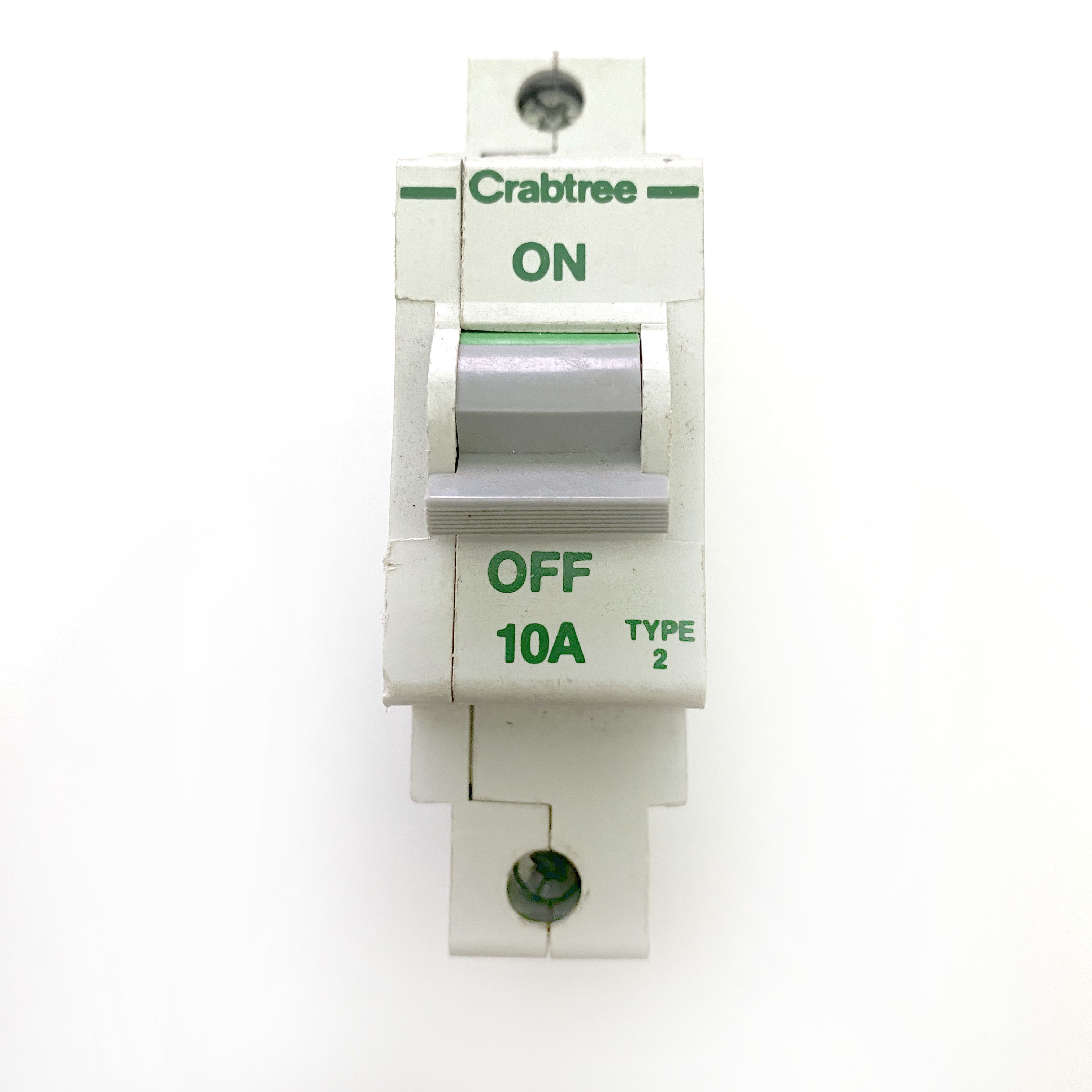 MCB's: Crabtree Polestar 602/10 10A 10 Amp MCB Circuit Breaker Type 2