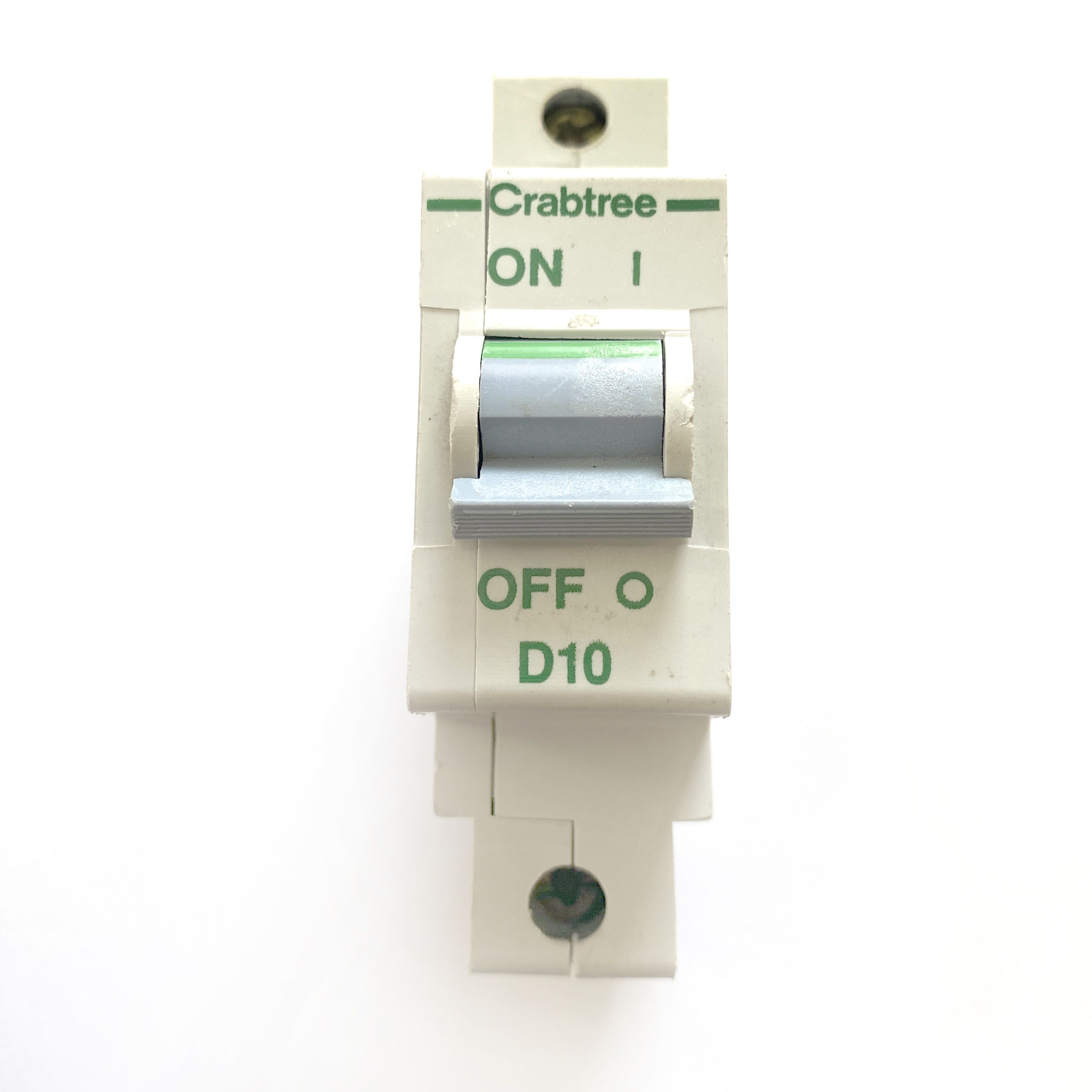 MCB's: Crabtree Polestar 60D/10 D10 10A 10 Amp MCB Circuit Breaker Type D