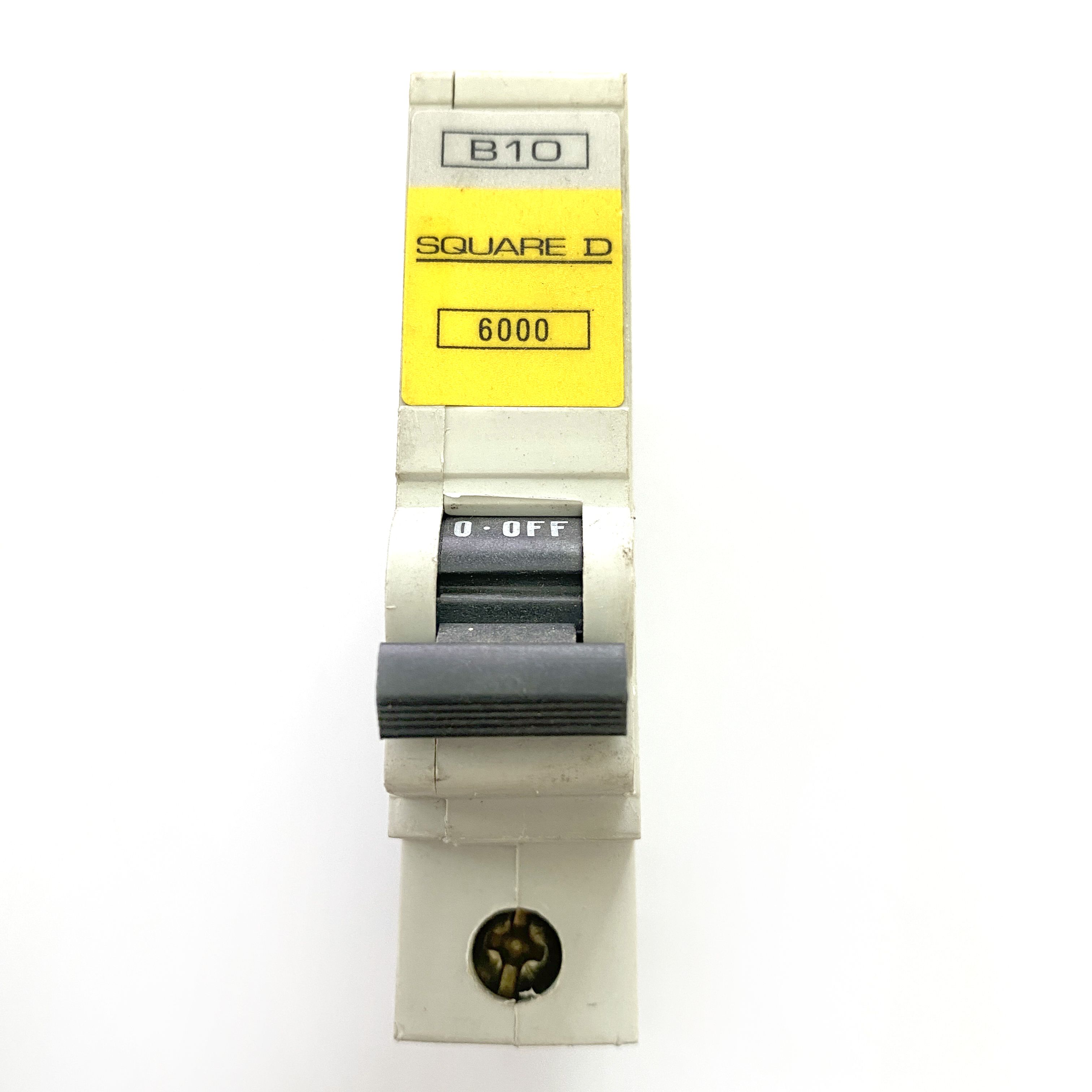 MCB's: Square D QOE Yellow Band 6000 B10 10A 10 Amp MCB Circuit Breaker ...