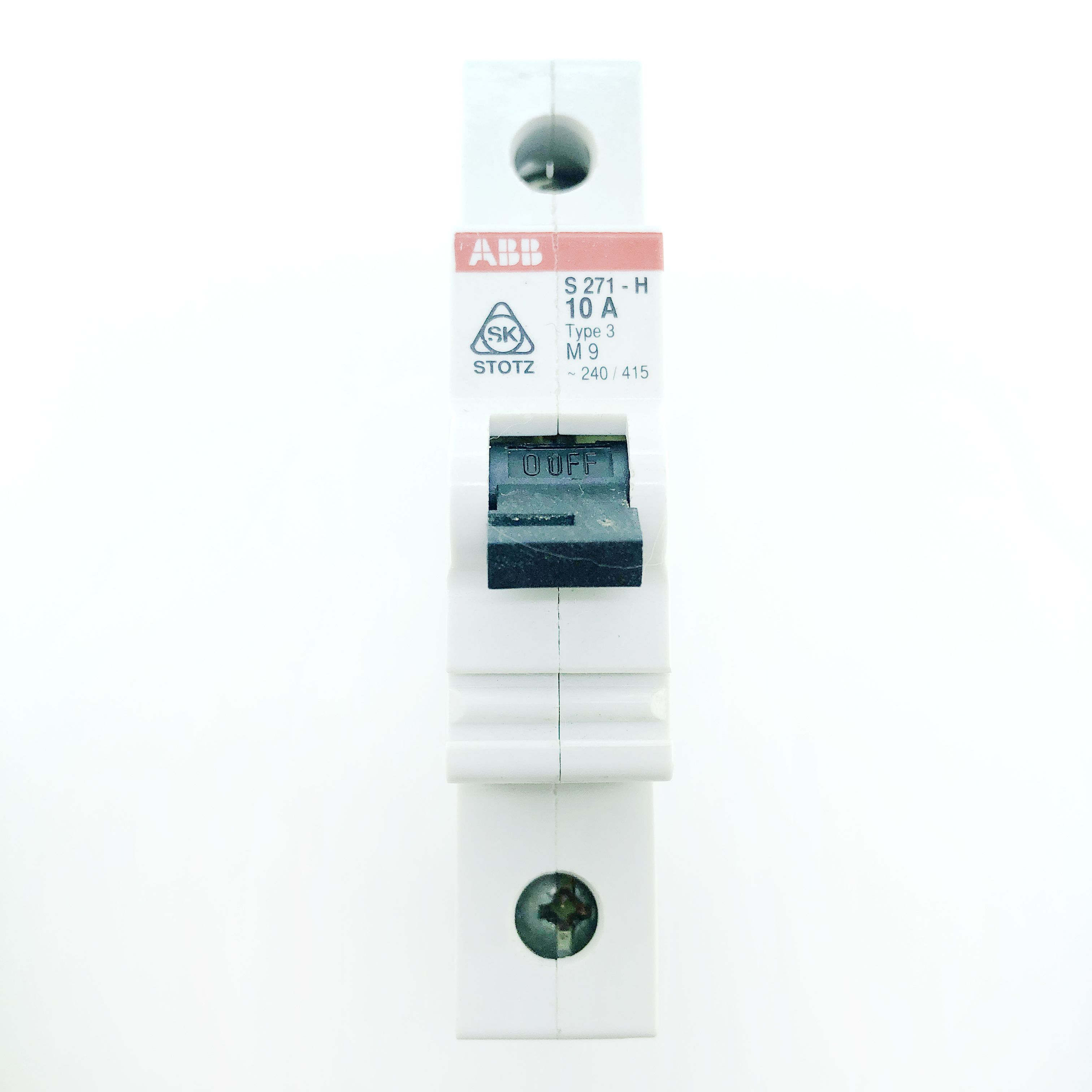 MCB's: ABB SK Stotz S271-H M9 10A 10 Amp MCB Circuit Breaker Type 3