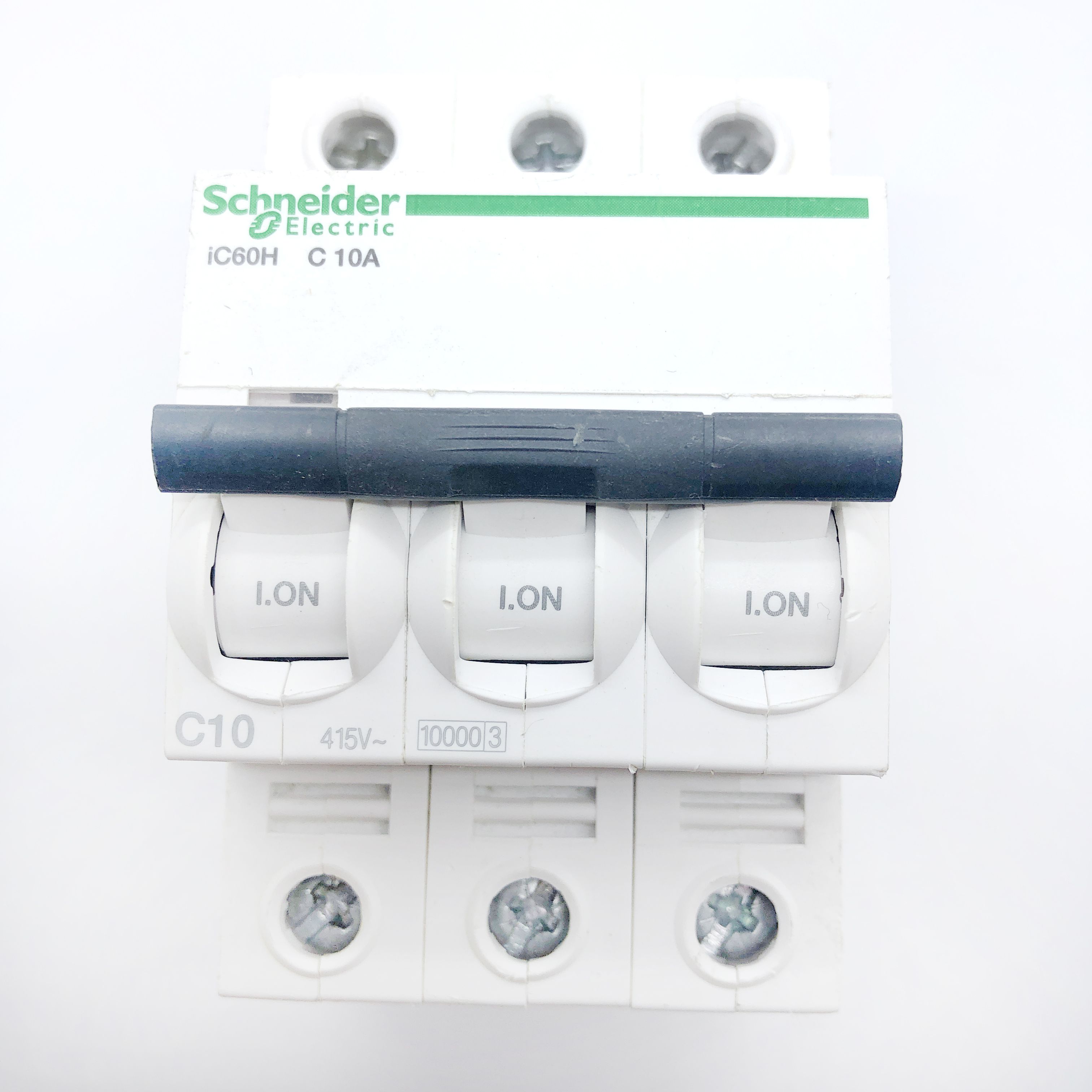 MCB's: Schneider Electric iC60H A9F54310 C10A C10 10A 10 Amp 3 Pole ...
