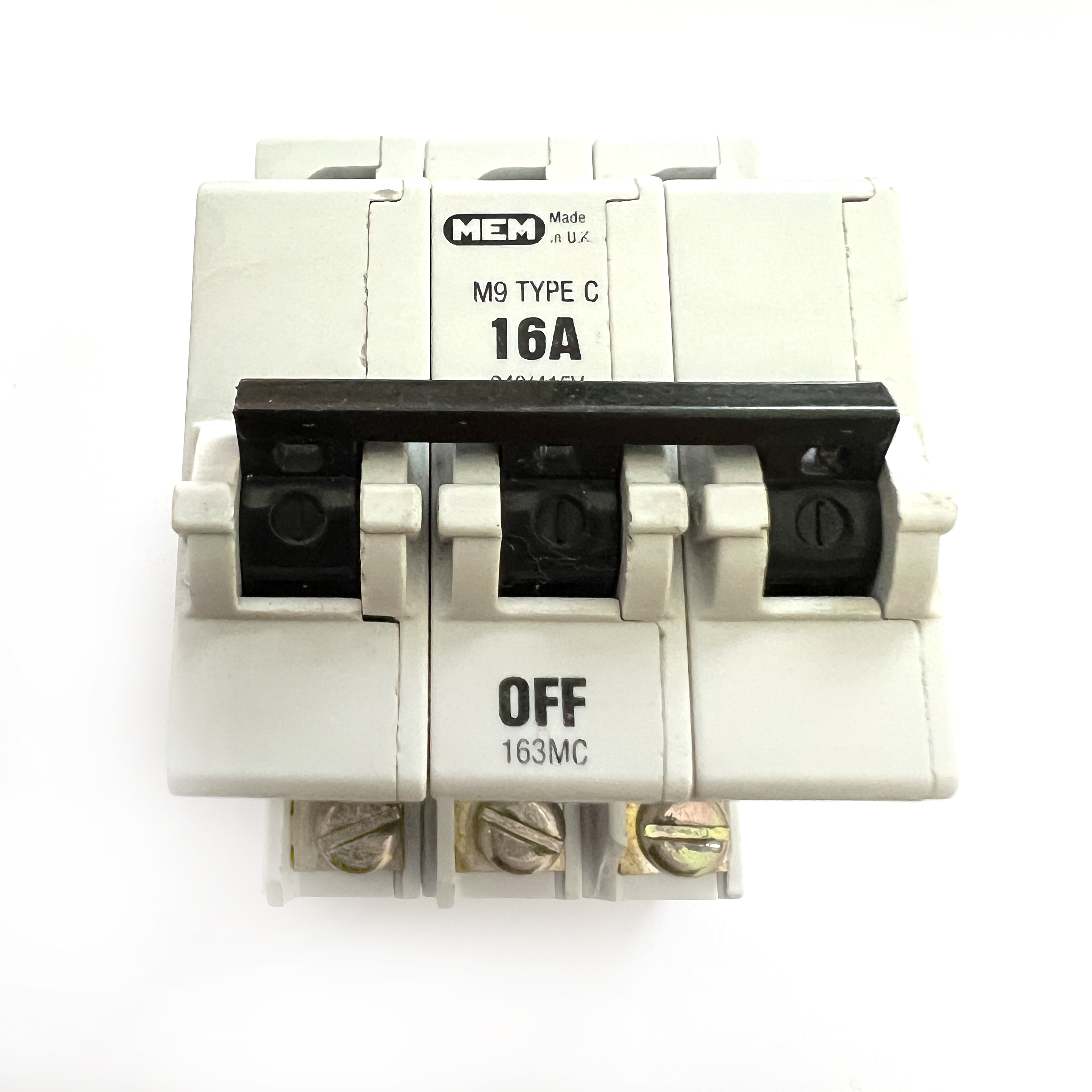 MCB's: MEM Bill 163MC 163MB3 T163C Memshield 1 M9 16A 16 Amp 3 Pole ...