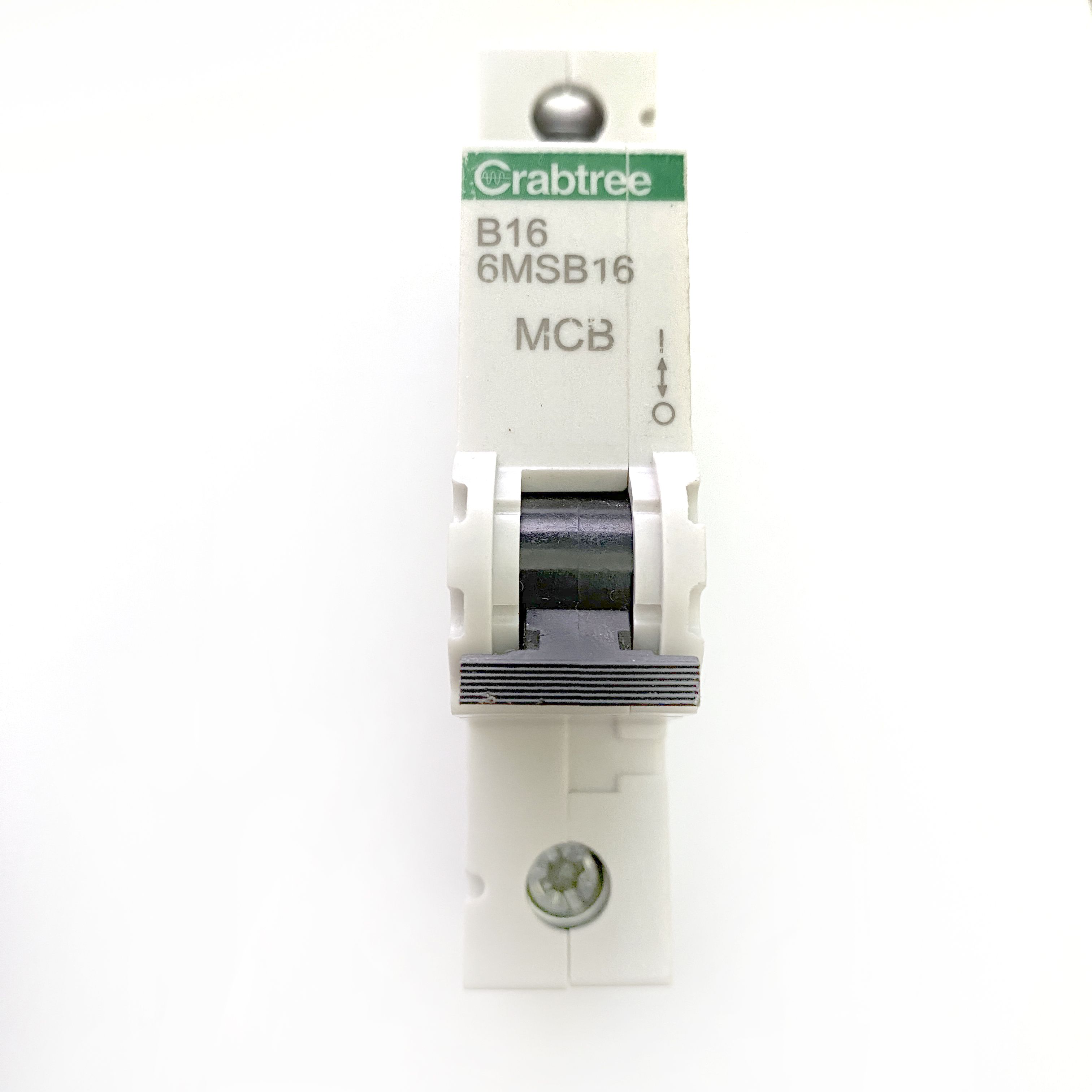 MCB's: Crabtree 6MSB16 B16 16A 16 Amp MCB Circuit Breaker Type B