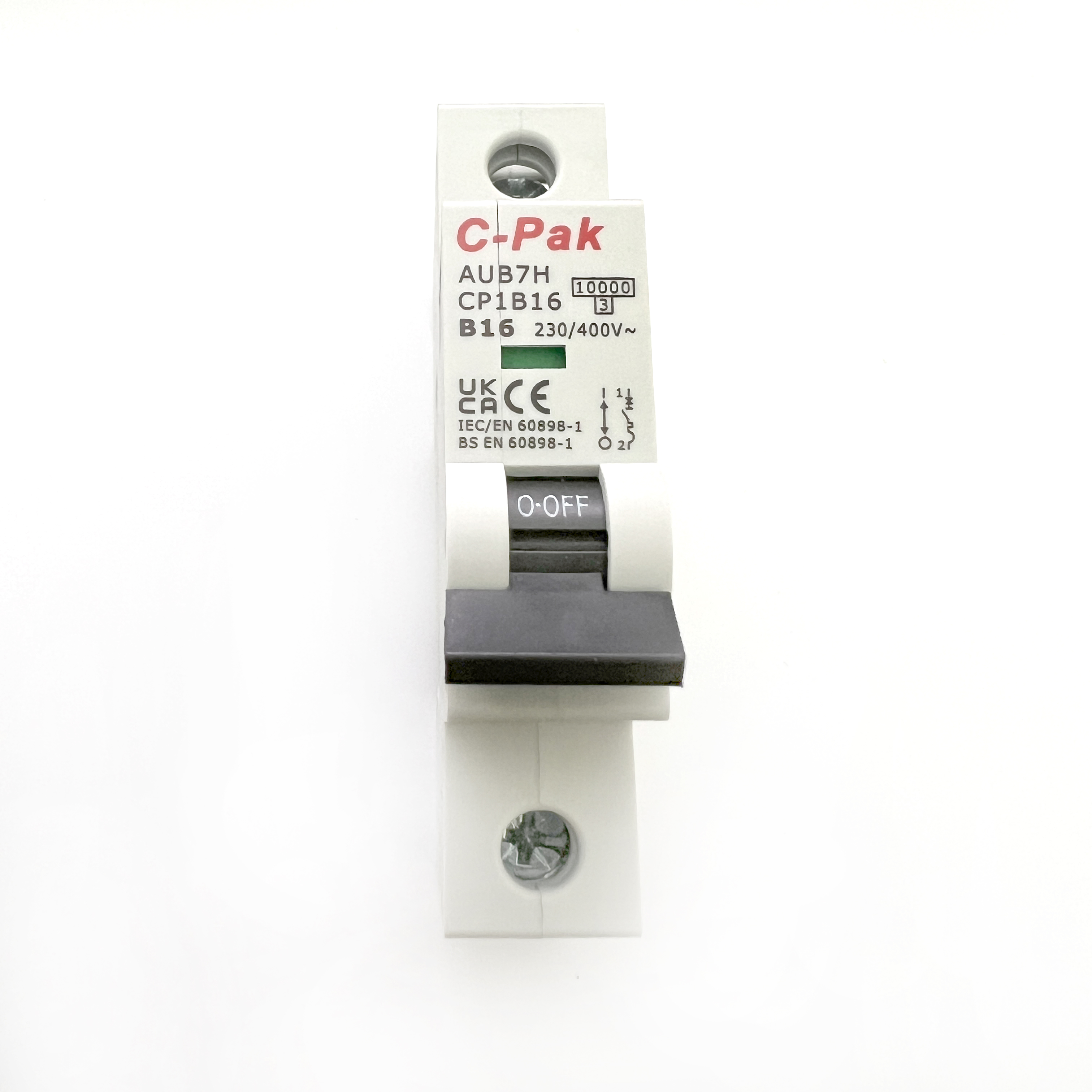 MCB's: C-Pak AUB1 CP1B16 B16 16A 16 Amp MCB Circuit Breaker Type B