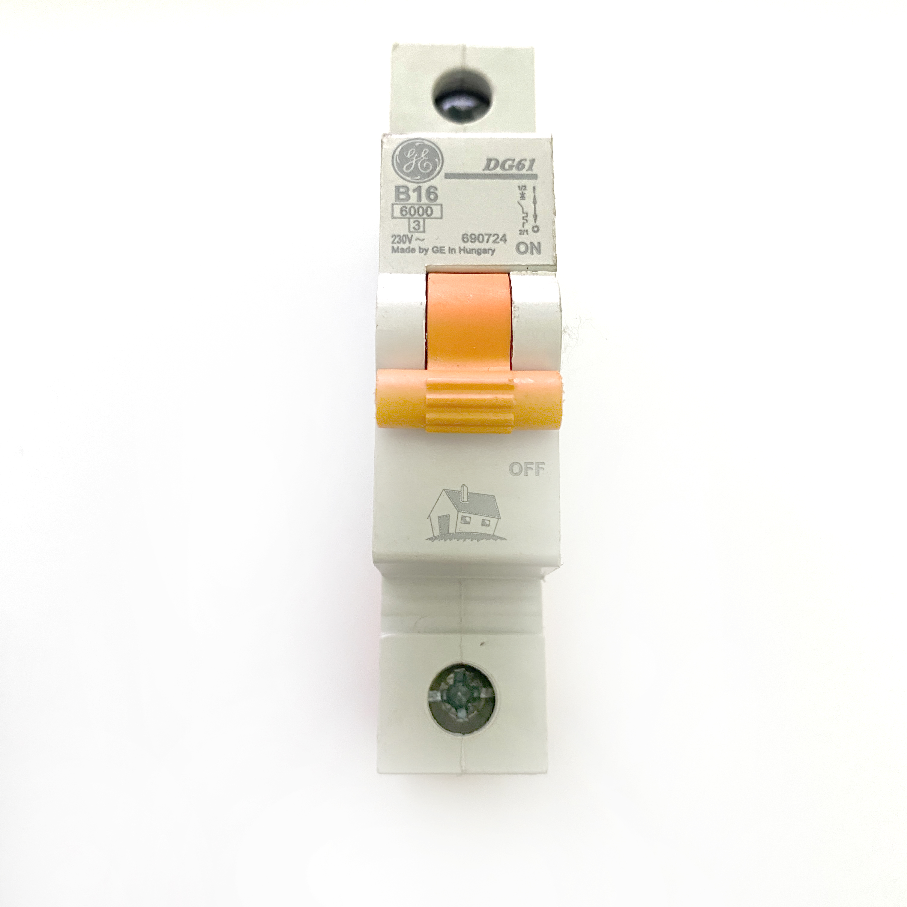 MCB's: GE General Electric DG61 690724 B16 16A 16 Amp MCB Circuit ...