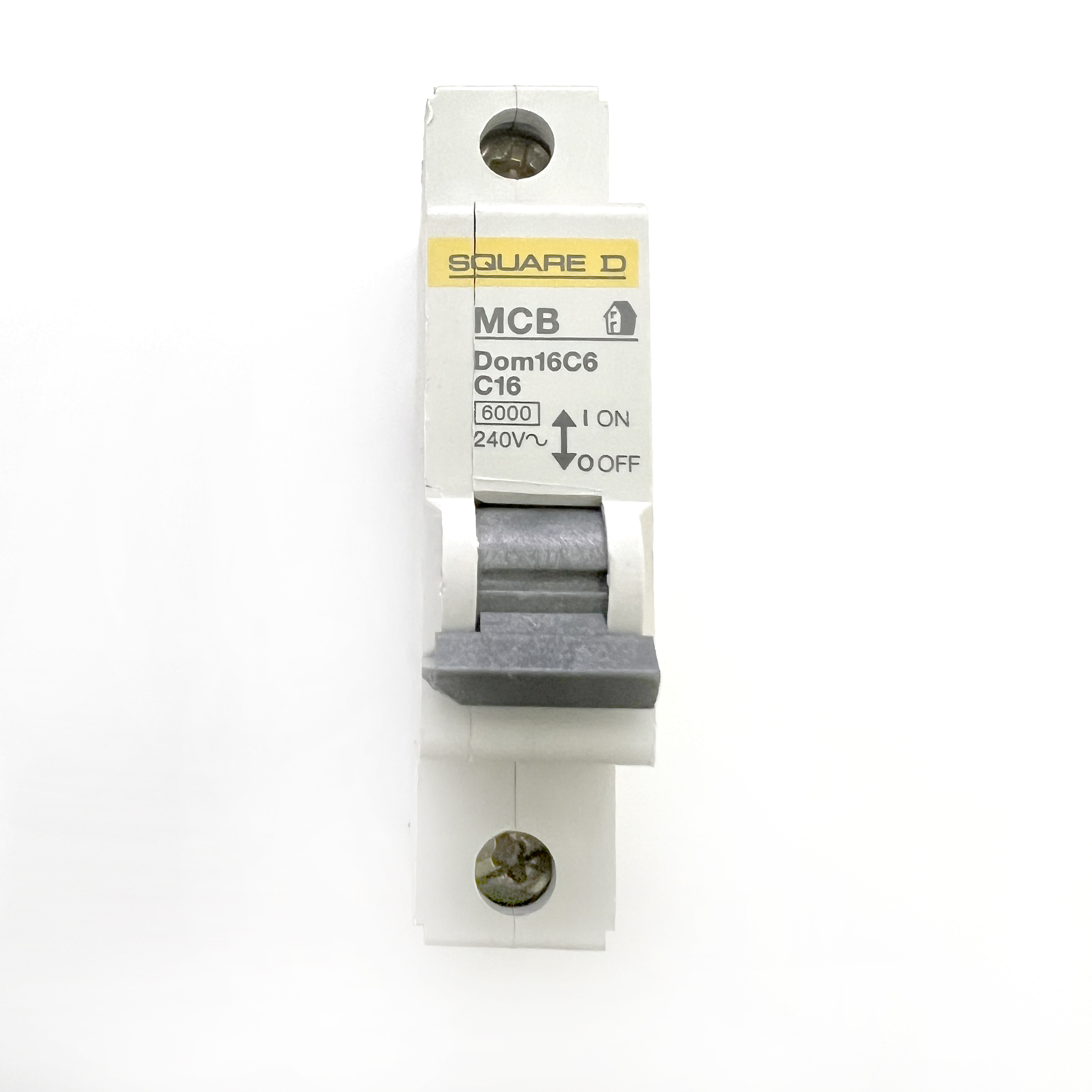 MCB's: Square D Domae Dom16C6 C16 16A 16 Amp MCB Circuit Breaker Type C