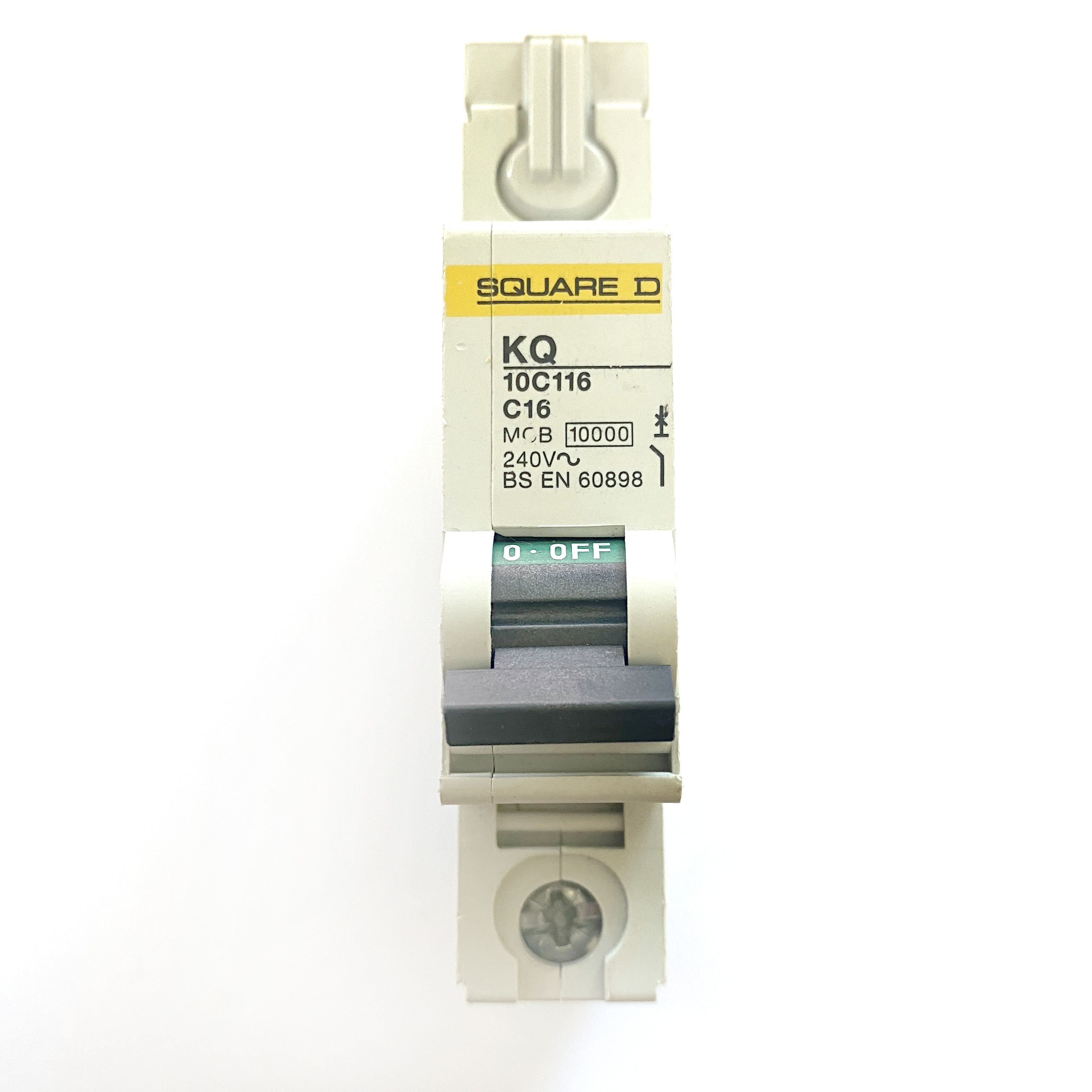 MCB's: Square D KQ 10C116 C16 16A 16 Amp MCB Circuit Breaker Type C