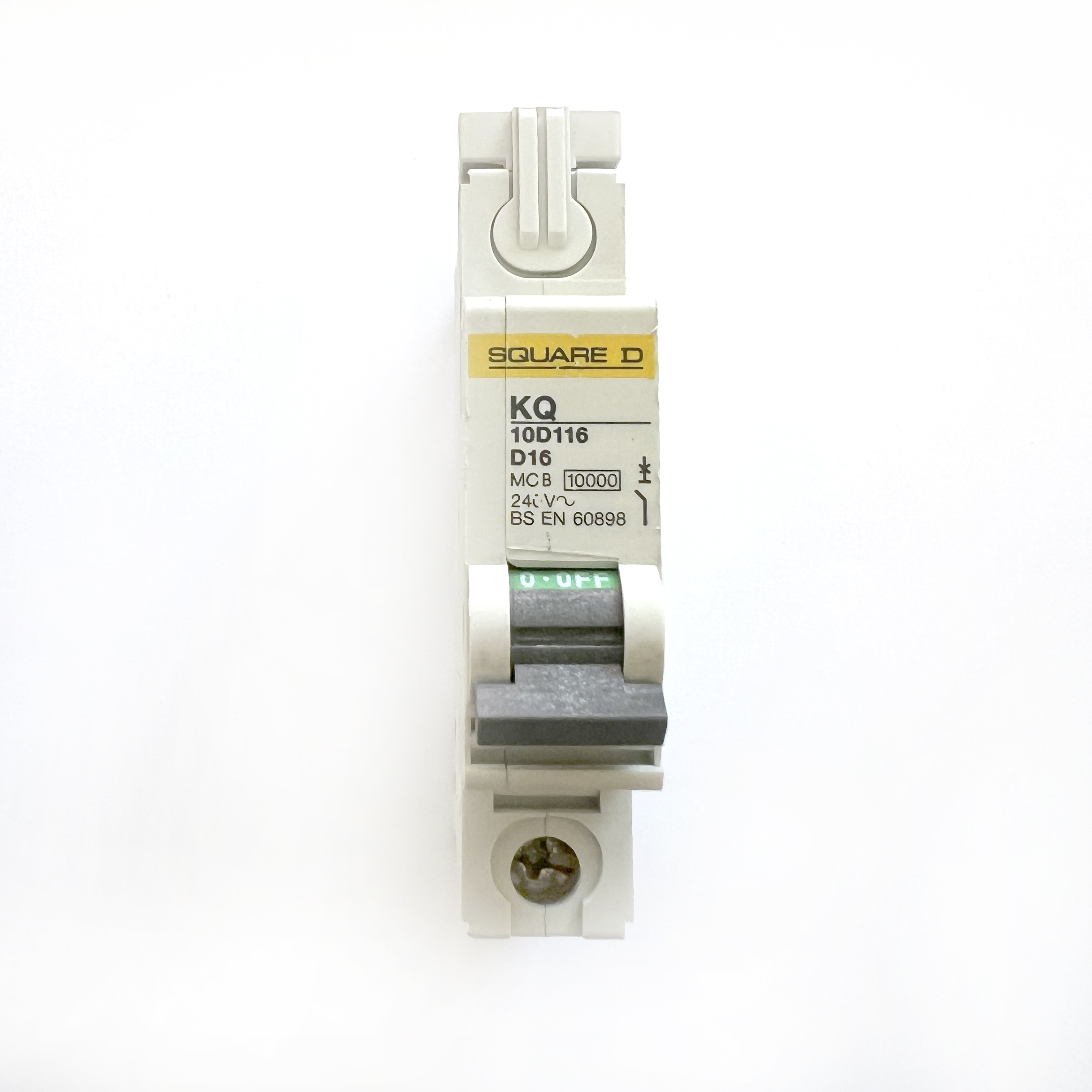 MCB's: Square D KQ 10D116 D16 16A 16 Amp MCB Circuit Breaker Type D
