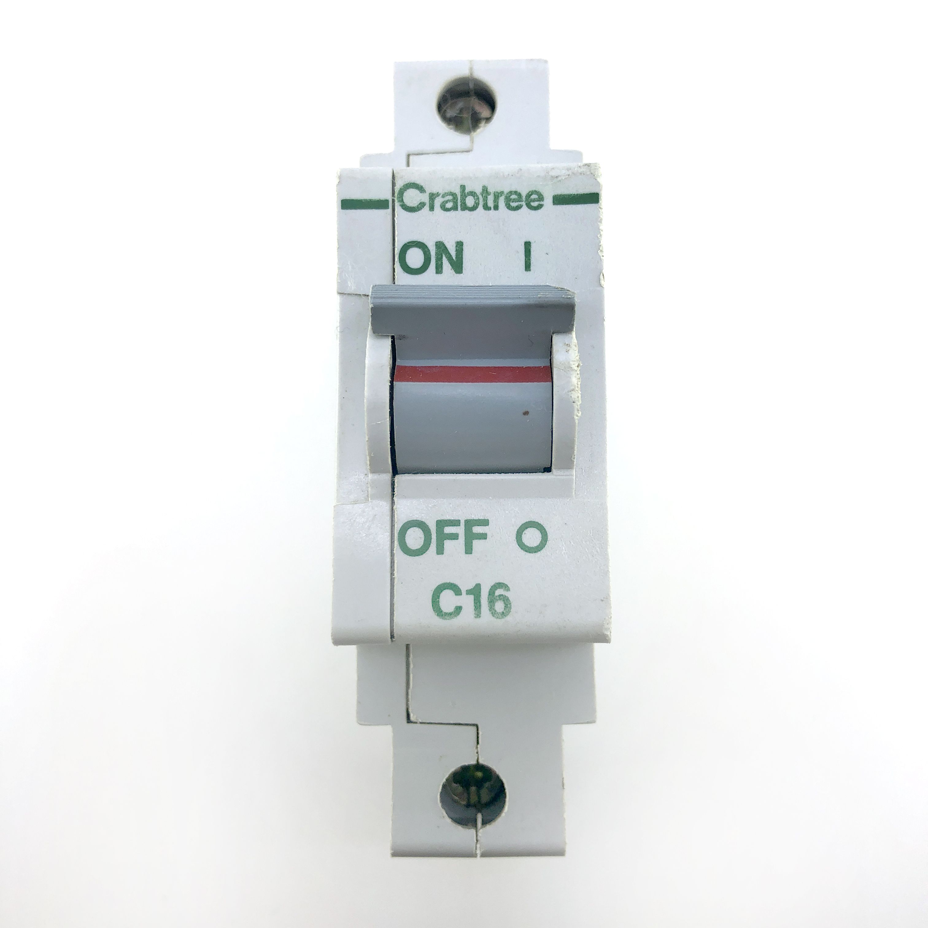 MCB's: Crabtree Polestar 60C/16 C16 16A 16 Amp MCB Circuit Breaker Type C