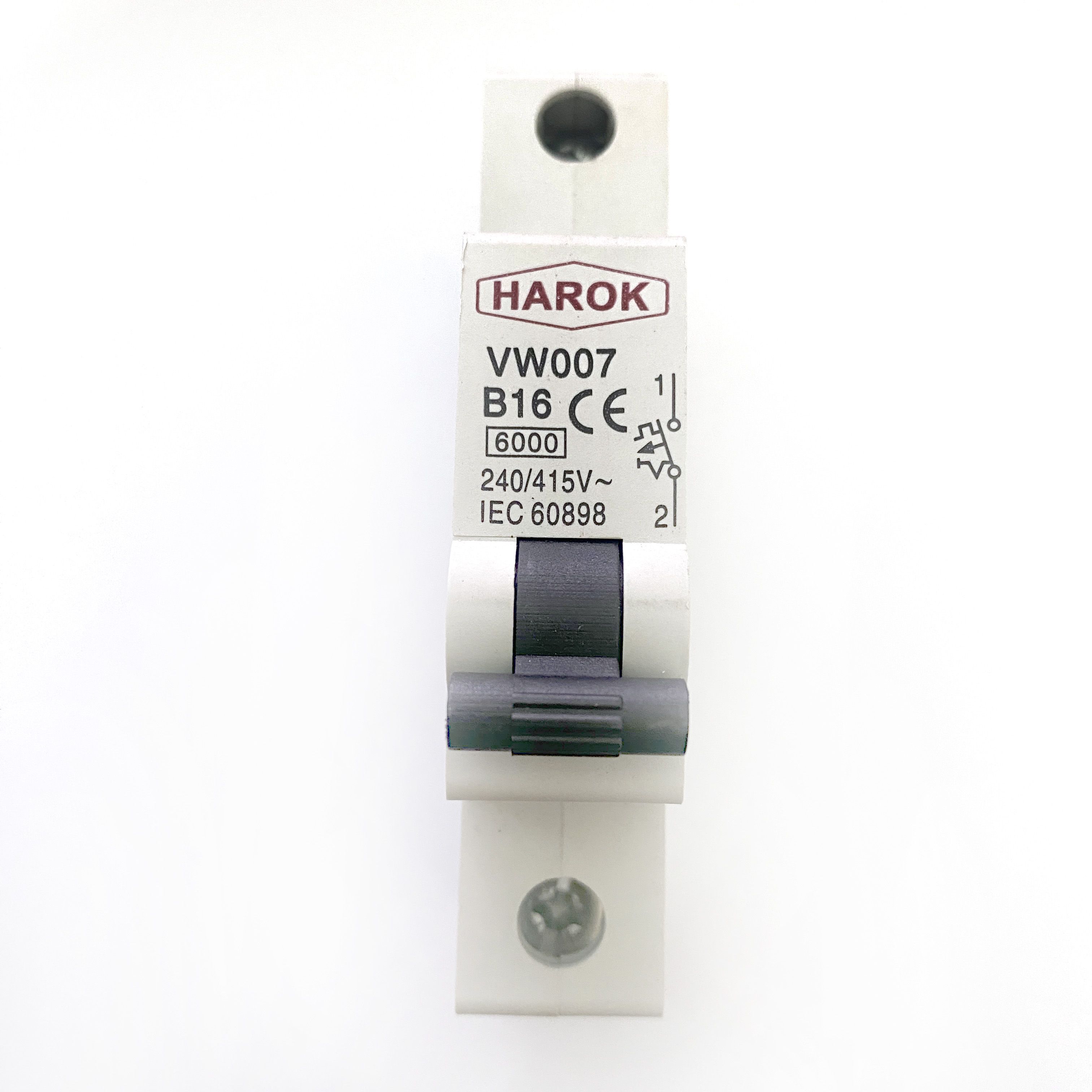 MCB's: Harok VW007 B16 16A 16 Amp MCB Circuit Breaker Type B