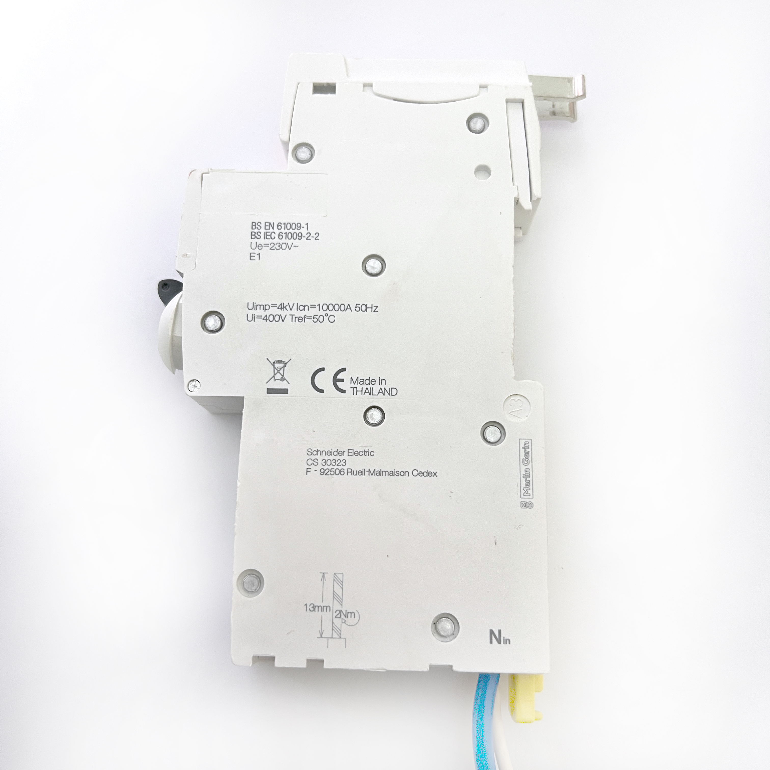 RCBO's: Schneider Electric iKQE A9D37816 B16 16A 16 Amp 30mA RCBO ...