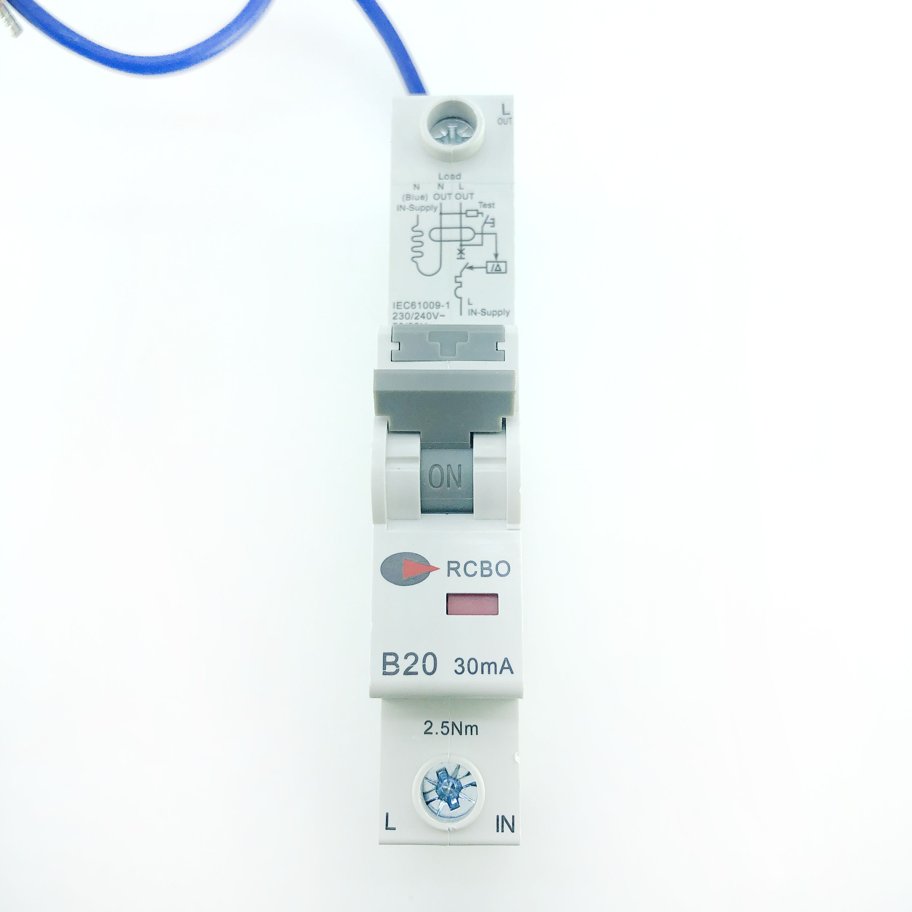 RCBO's: Lewden Control Gear CGD 20/30/SP Black B20 20A 20 Amp 30mA RCBO ...