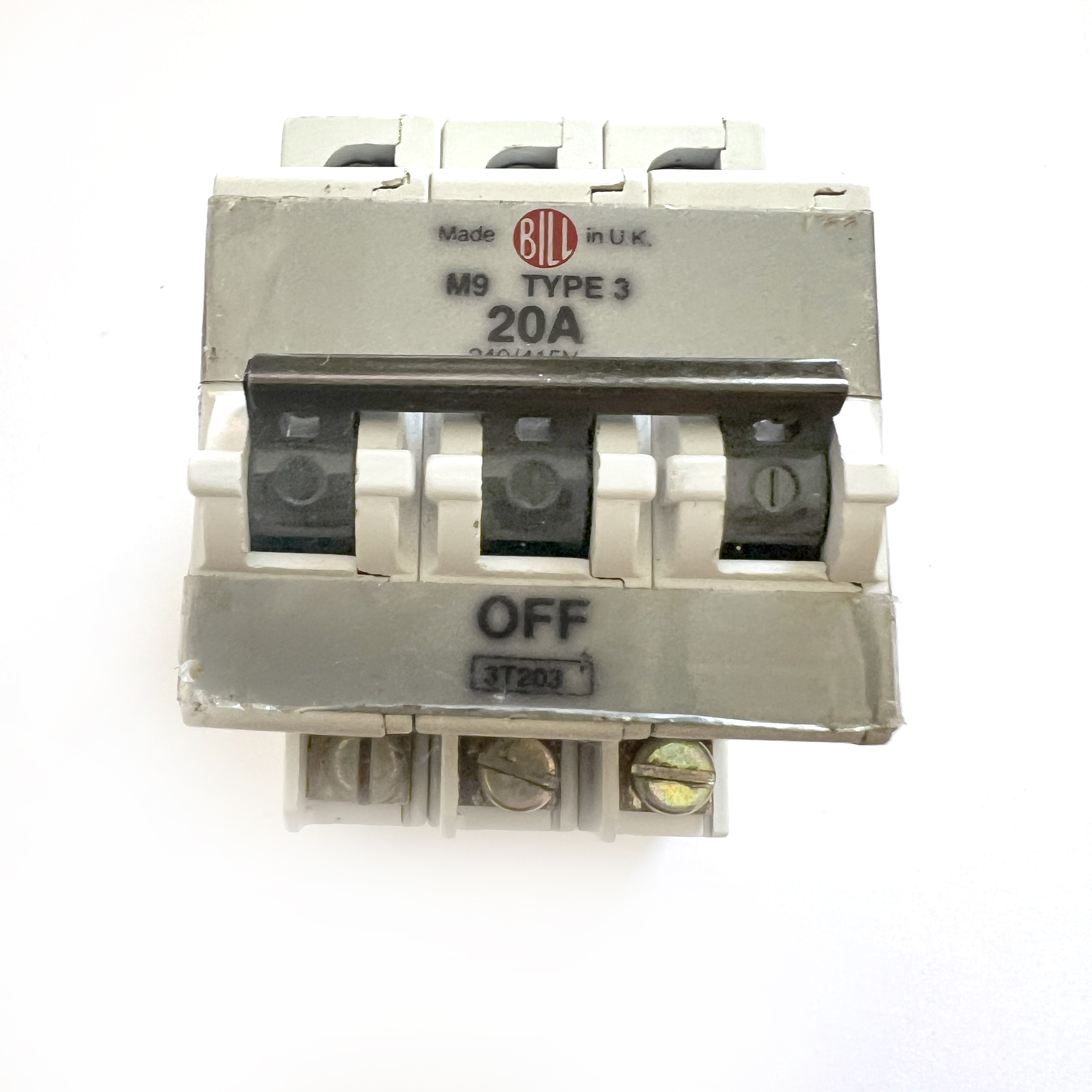 MCB's: Bill 3T203 MEM 203MB3 MC M9 20A 20 Amp 3 Pole Phase MCB Circuit ...