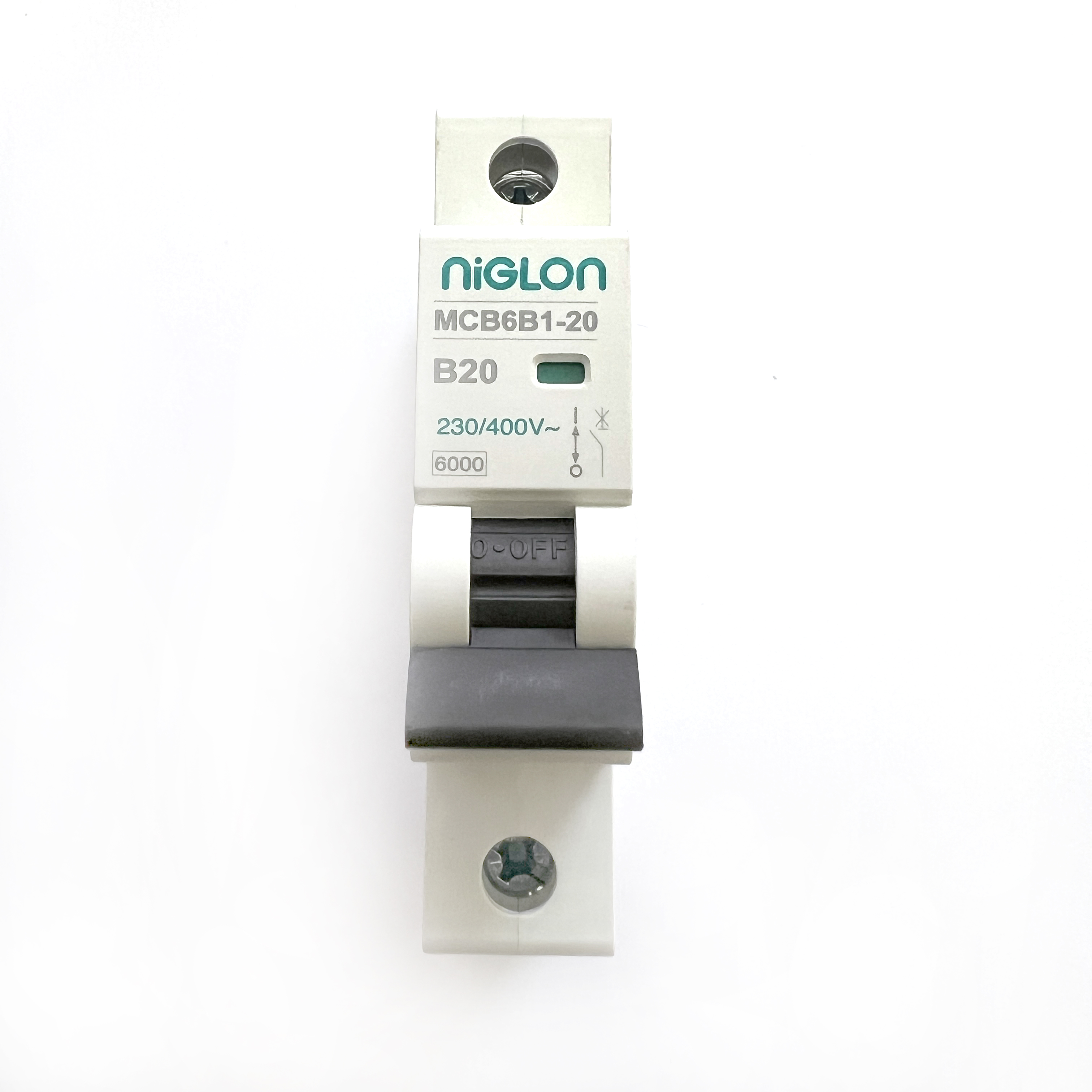 MCB's: Niglon Protego MCB6B1-20 B20 20A 20 Amp MCB Circuit Breaker Type B