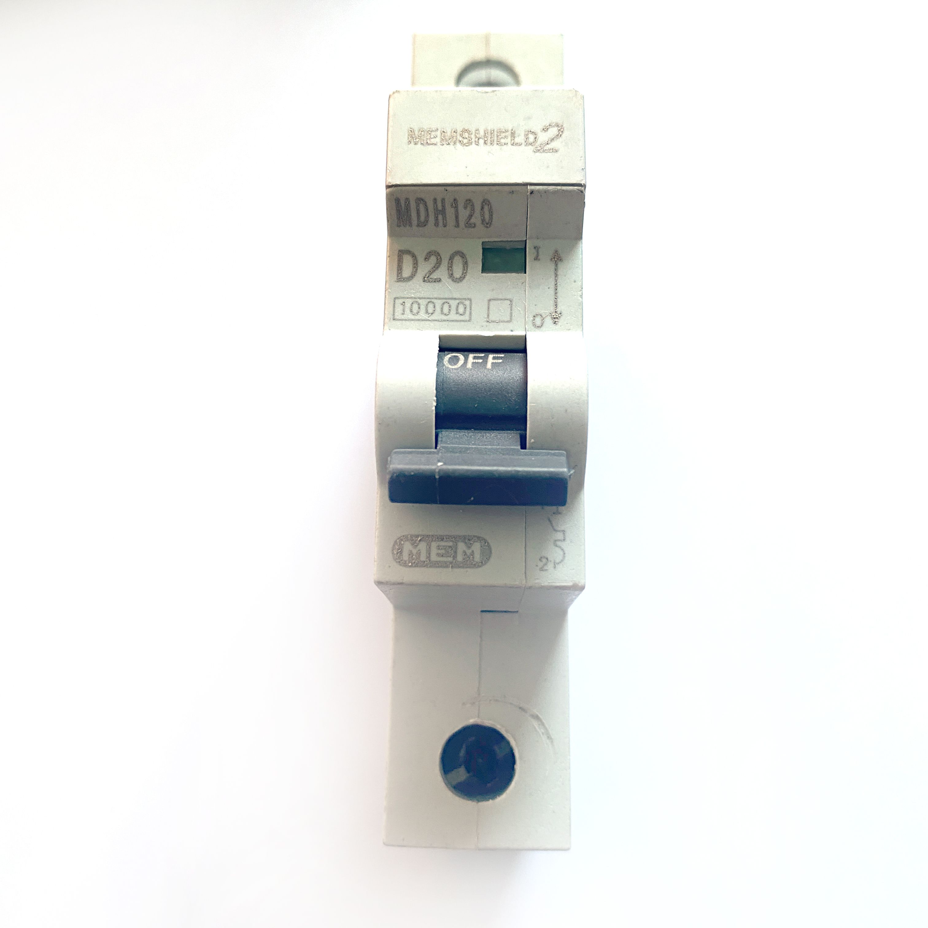 MCB's: MEM Memshield 2 MDH120 D20 20A 20 Amp MCB Circuit Breaker Type D