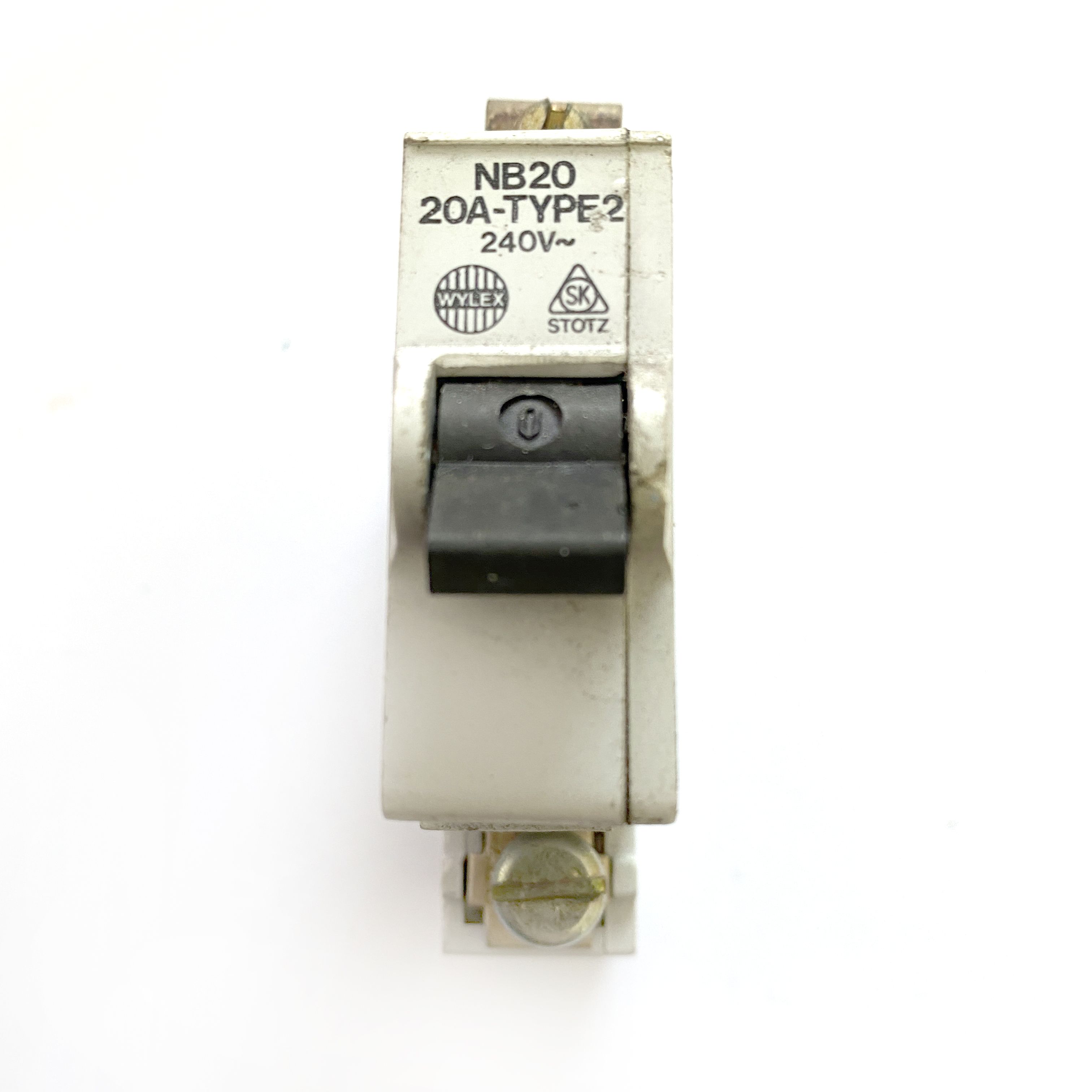 MCB's: Wylex Stotz Kontakt NB20 20A 20 Amp MCB Circuit Breaker Type 2