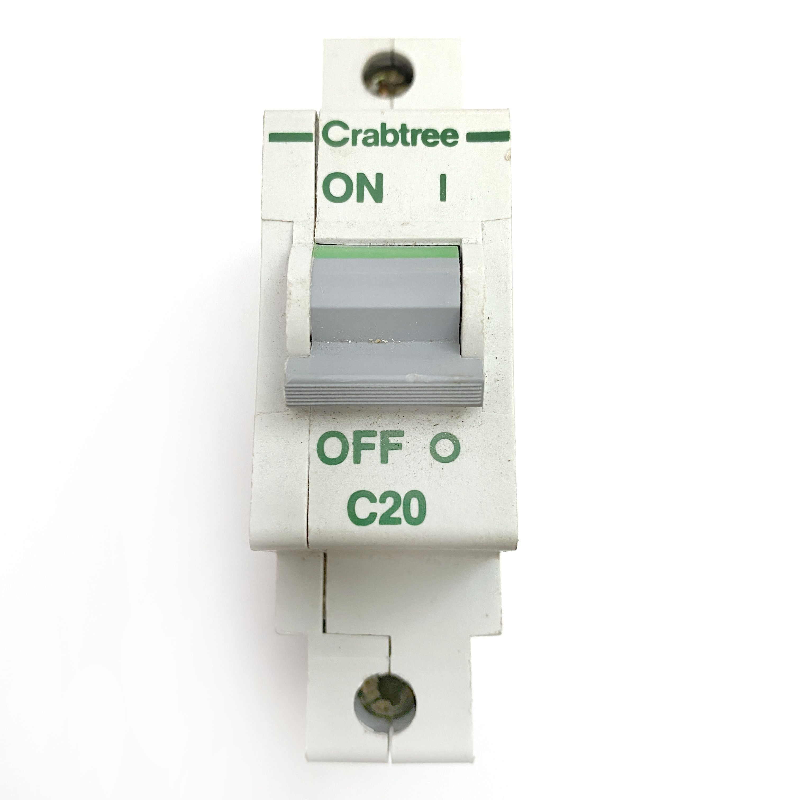 MCB's: Crabtree Polestar 60C/20 C20 20A 20 Amp MCB Circuit Breaker Type C