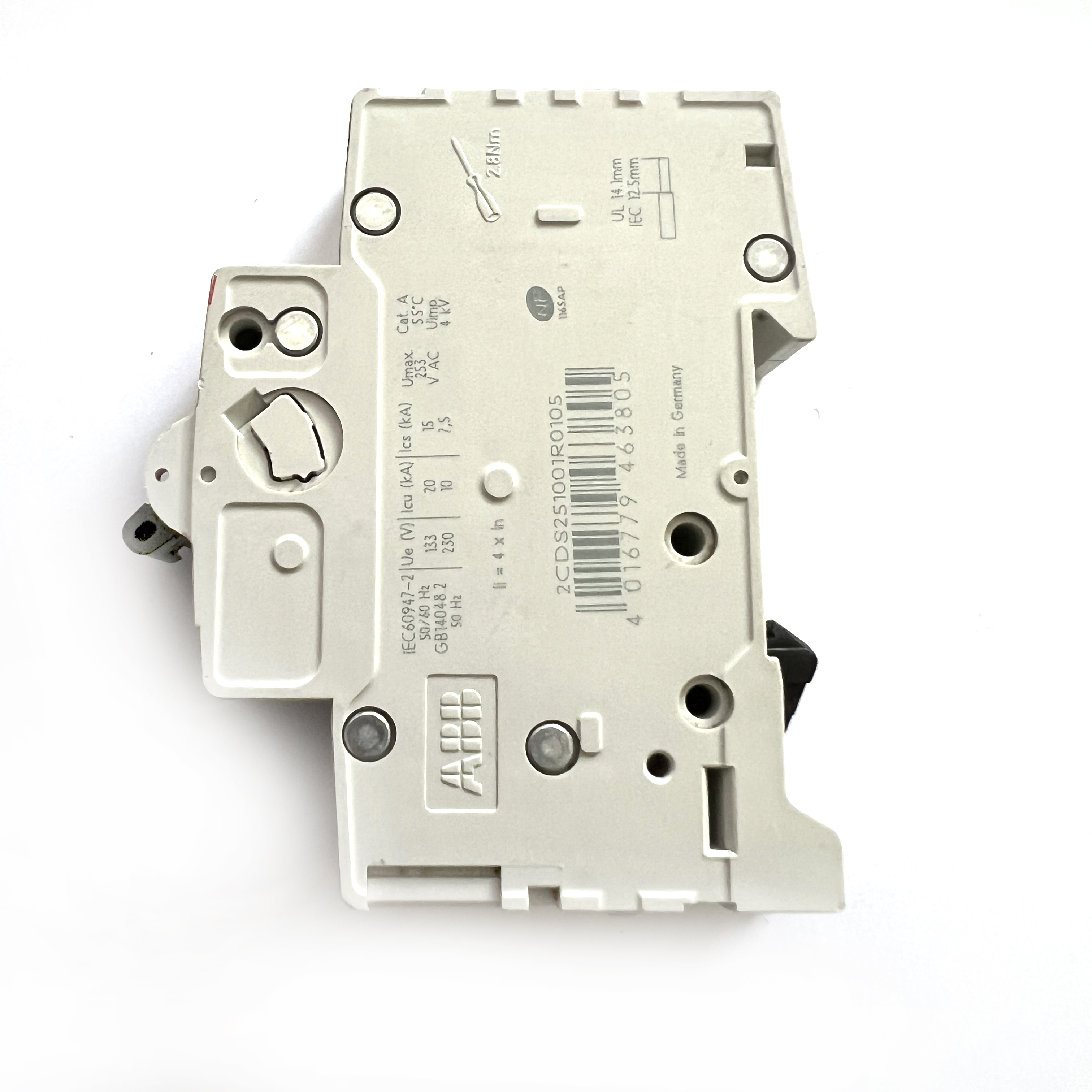MCB's: ABB S201 B10 10A 10 Amp MCB Circuit Breaker Type B