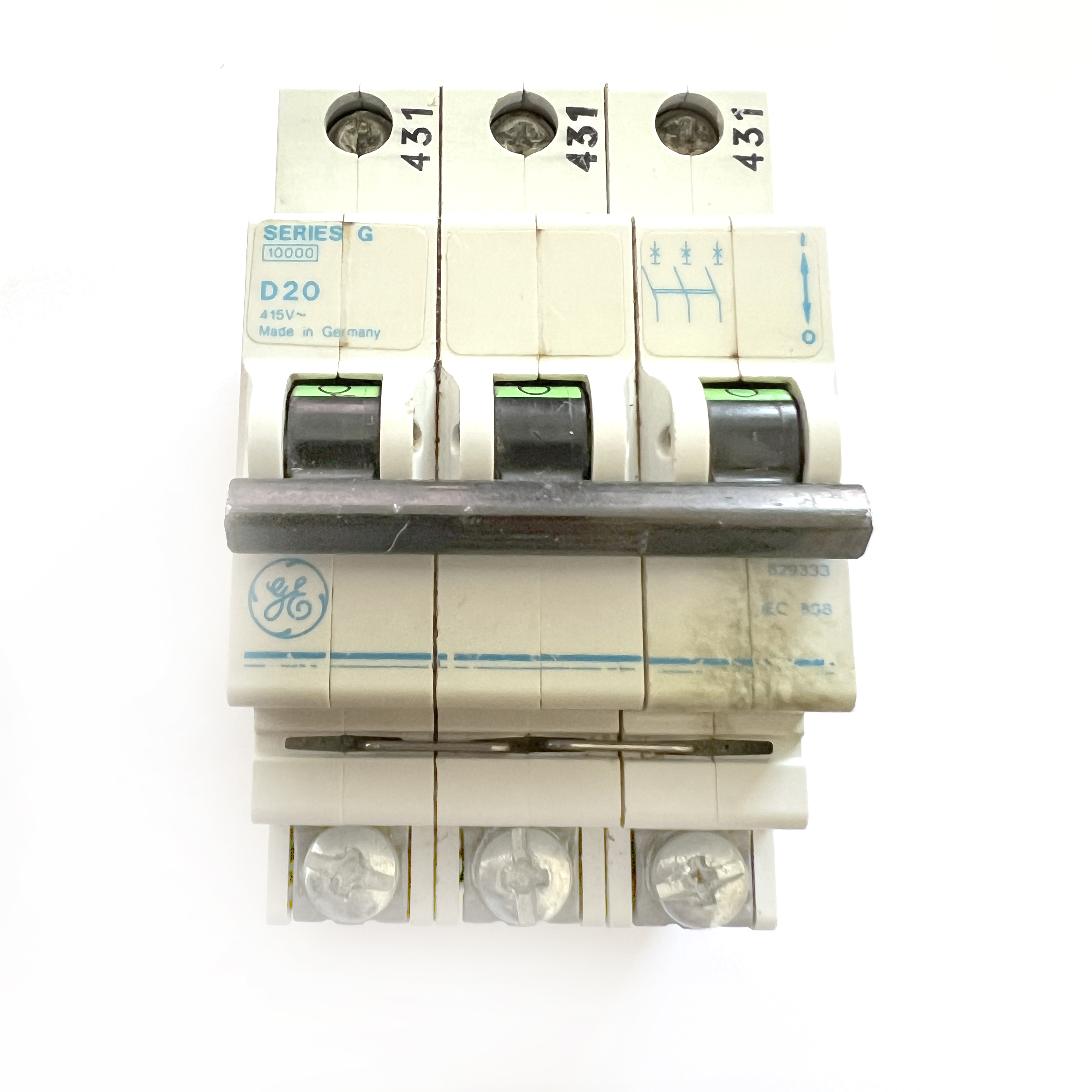 MCB's: GE General Electric Series G 629333 D20 20A 20 Amp 3 Phase Pole ...