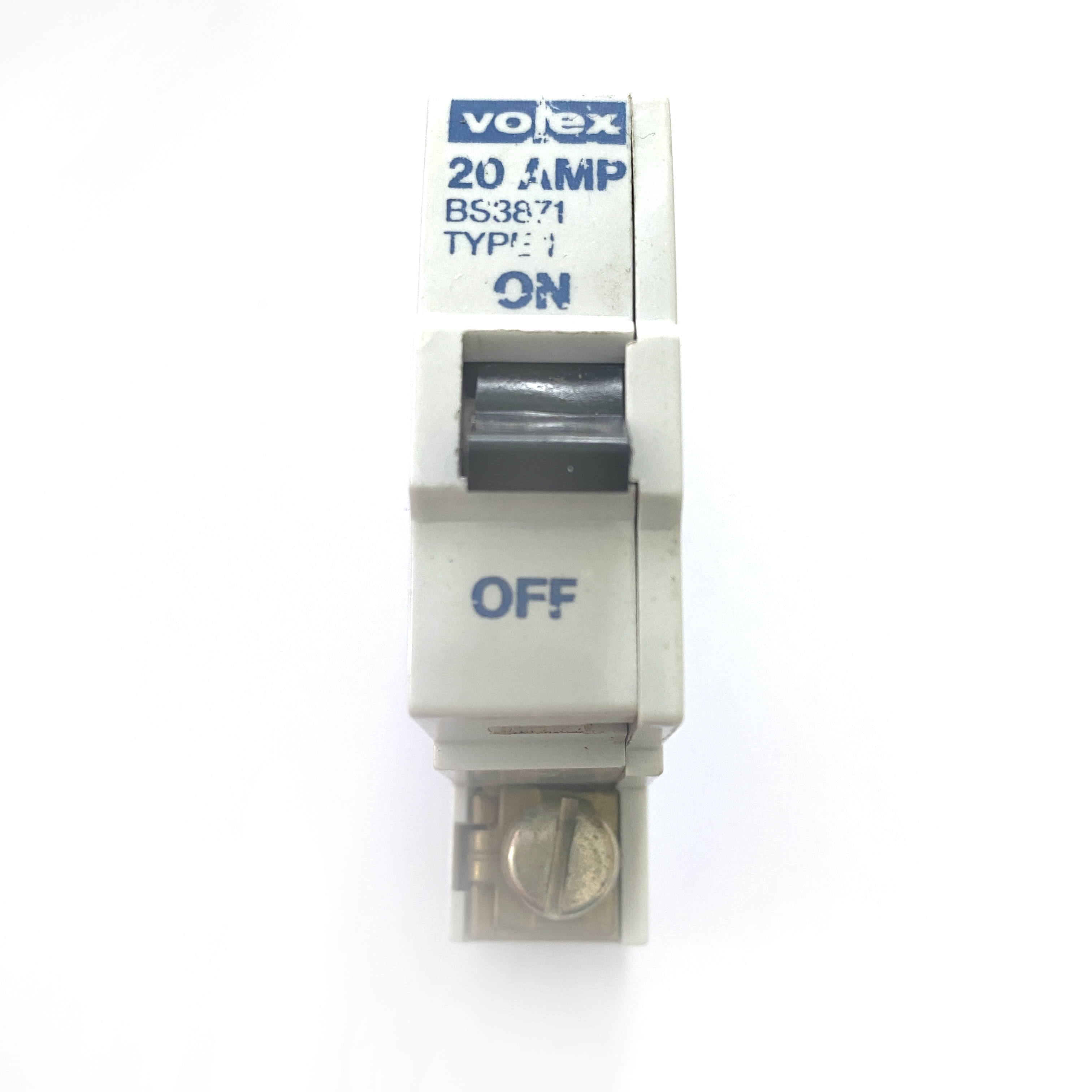 MCB's: Volex BS3871 20A 20 Amp MCB Circuit Breaker Type 1