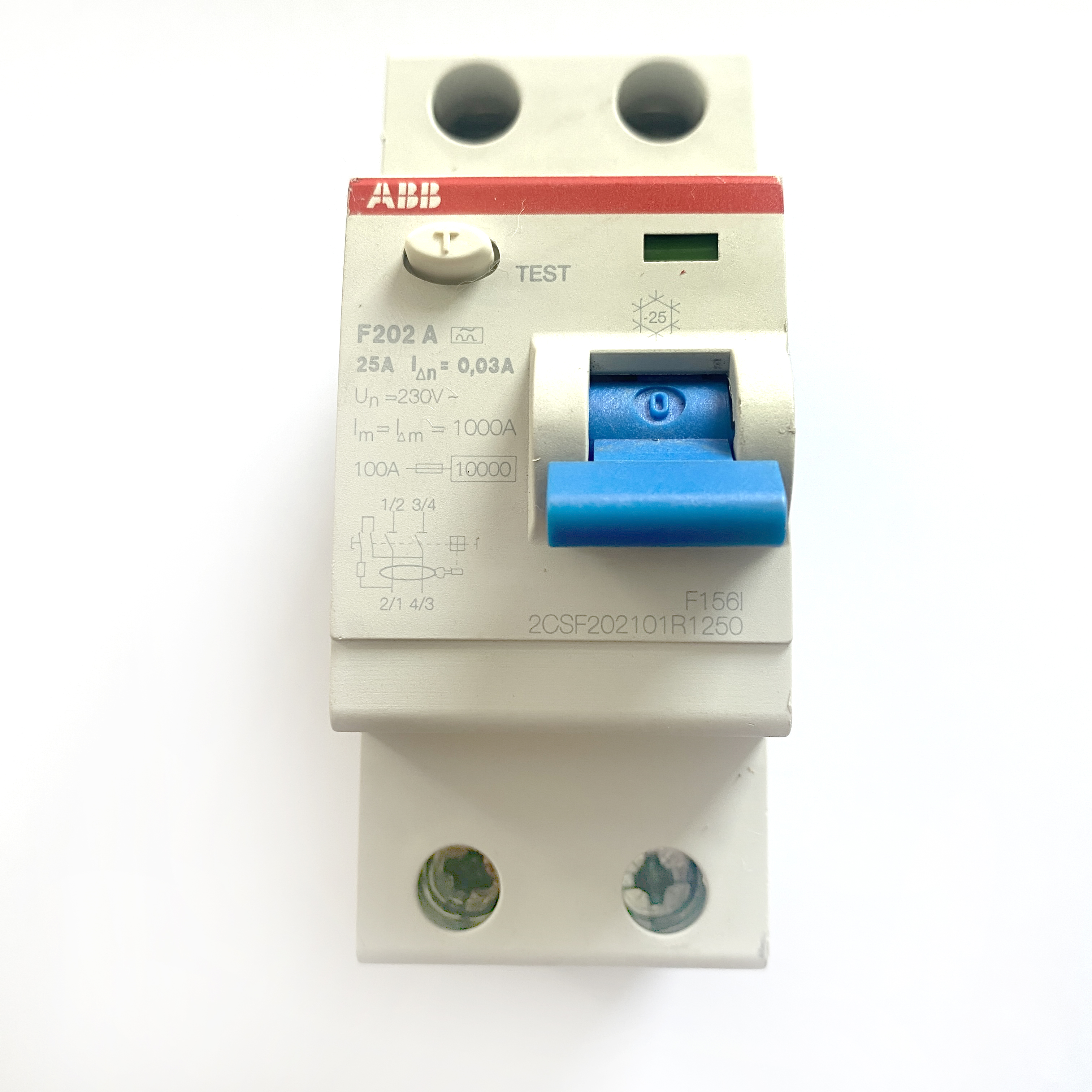 Residual Current Devices: ABB F202A 2CSF202101R1250 F156I 25A 25 Amp ...