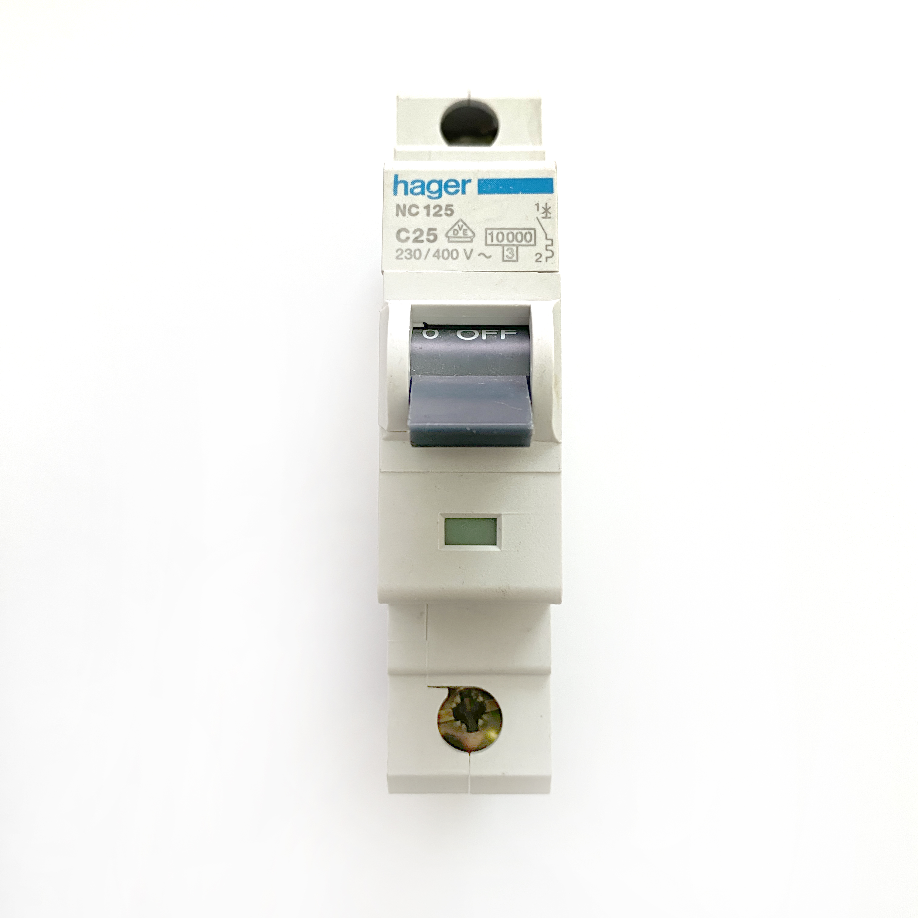 MCB's: Hager NC125 463125 C25 25A 25 Amp MCB Circuit Breaker Type C