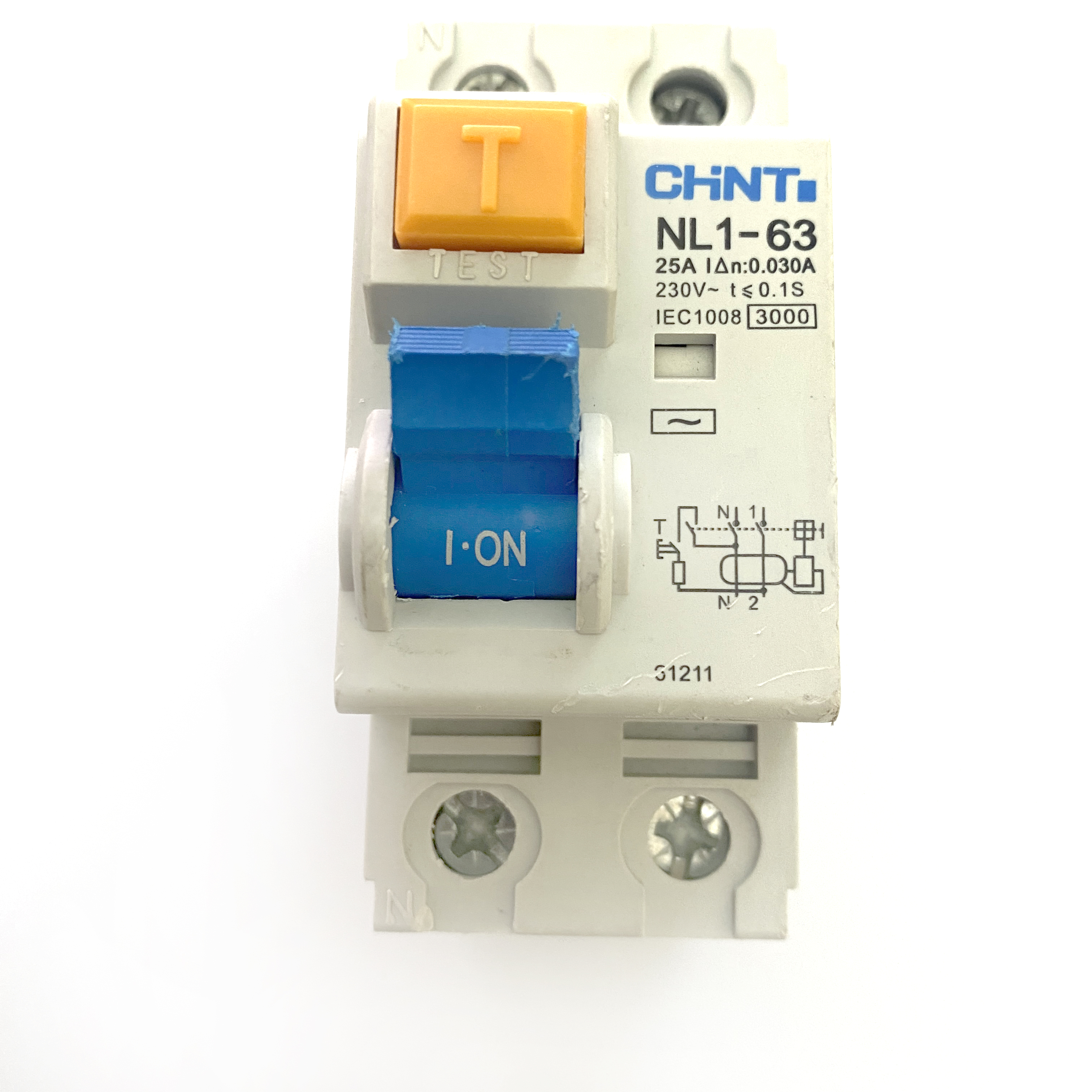 Residual Current Devices: Chint NL1-63 61211 25A 25 Amp 30mA RCD 2 ...