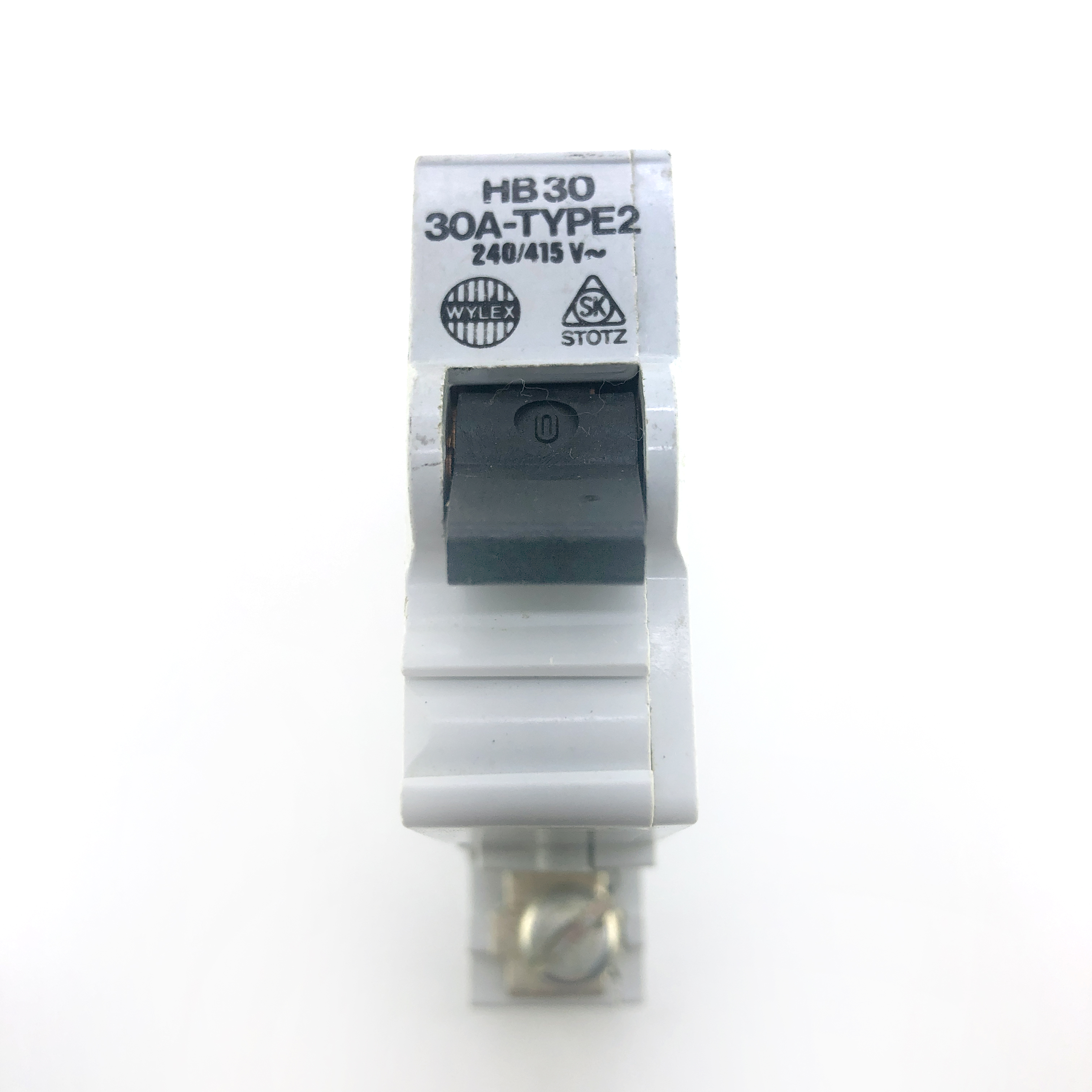 MCB's: Wylex Stotz Kontakt HB30 30A 30 Amp MCB Circuit Breaker Type 2