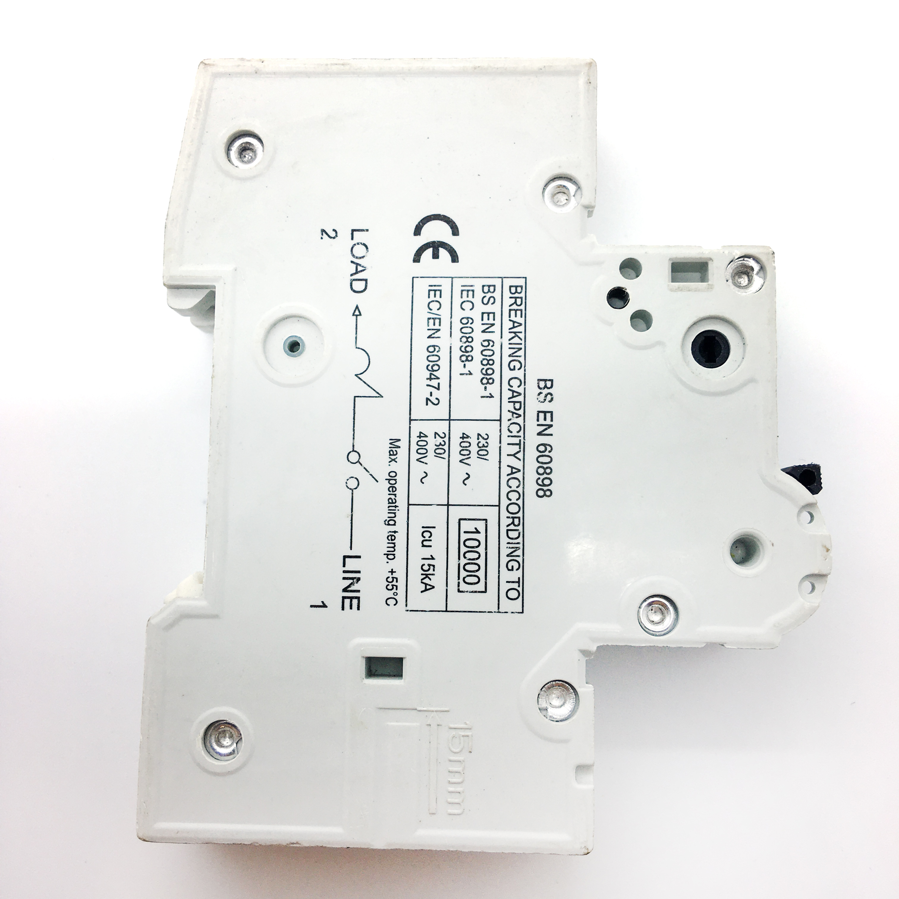 MCB's: Crabtree 6HS32C White Clip C32 32A 32 Amp MCB Circuit Breaker Type C