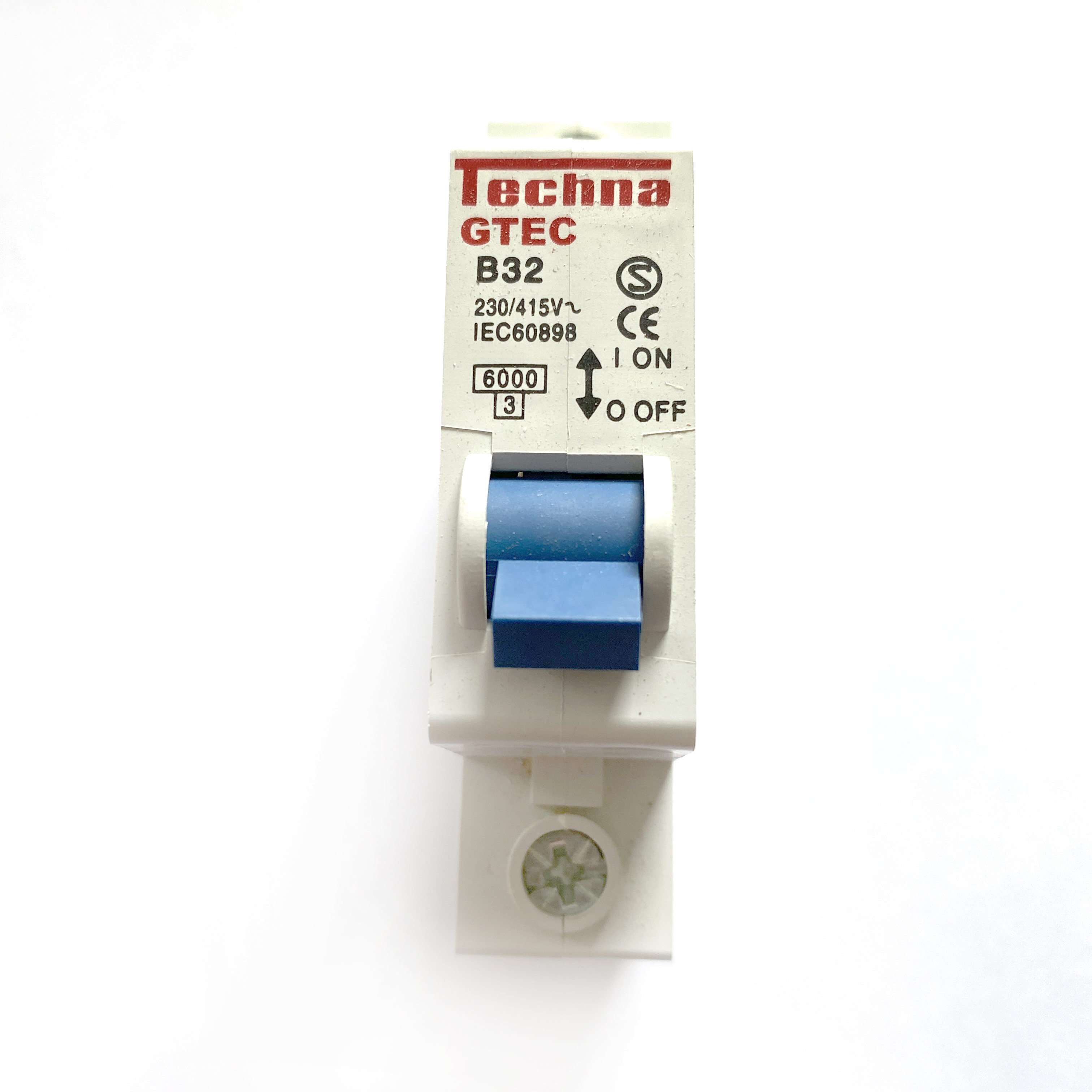MCB's: Techna GTEC B32 32A 32 Amp MCB Circuit Breaker Type B